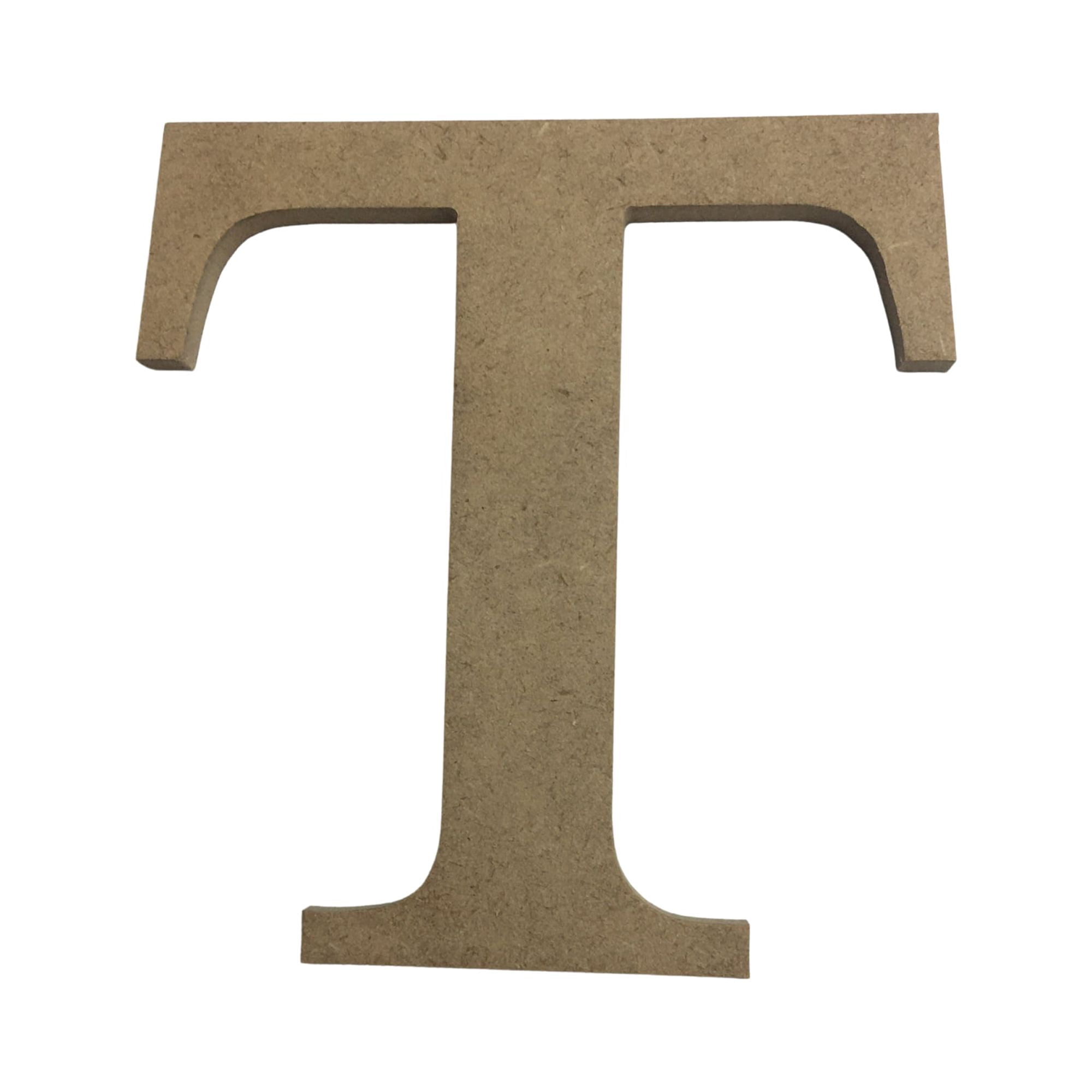 Wooden Letter Unfinished, Times Font, Craft Cutout - Walmart.com