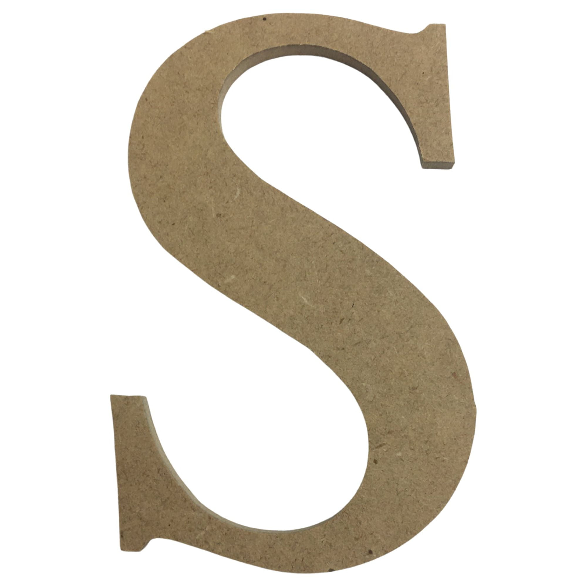 Wooden Letter Unfinished, Times Font, Craft Cutout - Walmart.com