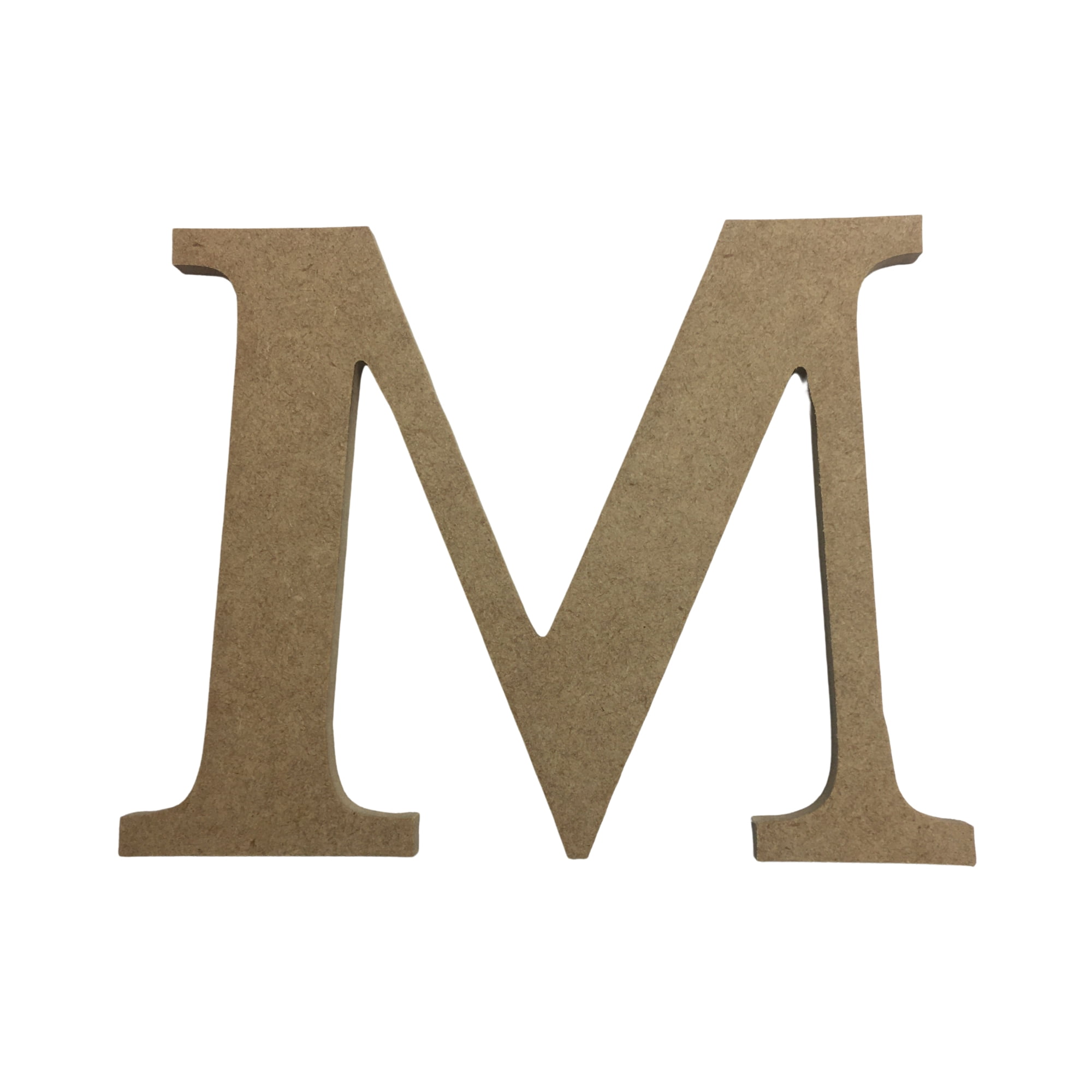 Wooden Letter Unfinished, Times Font, Craft Cutout - Walmart.com