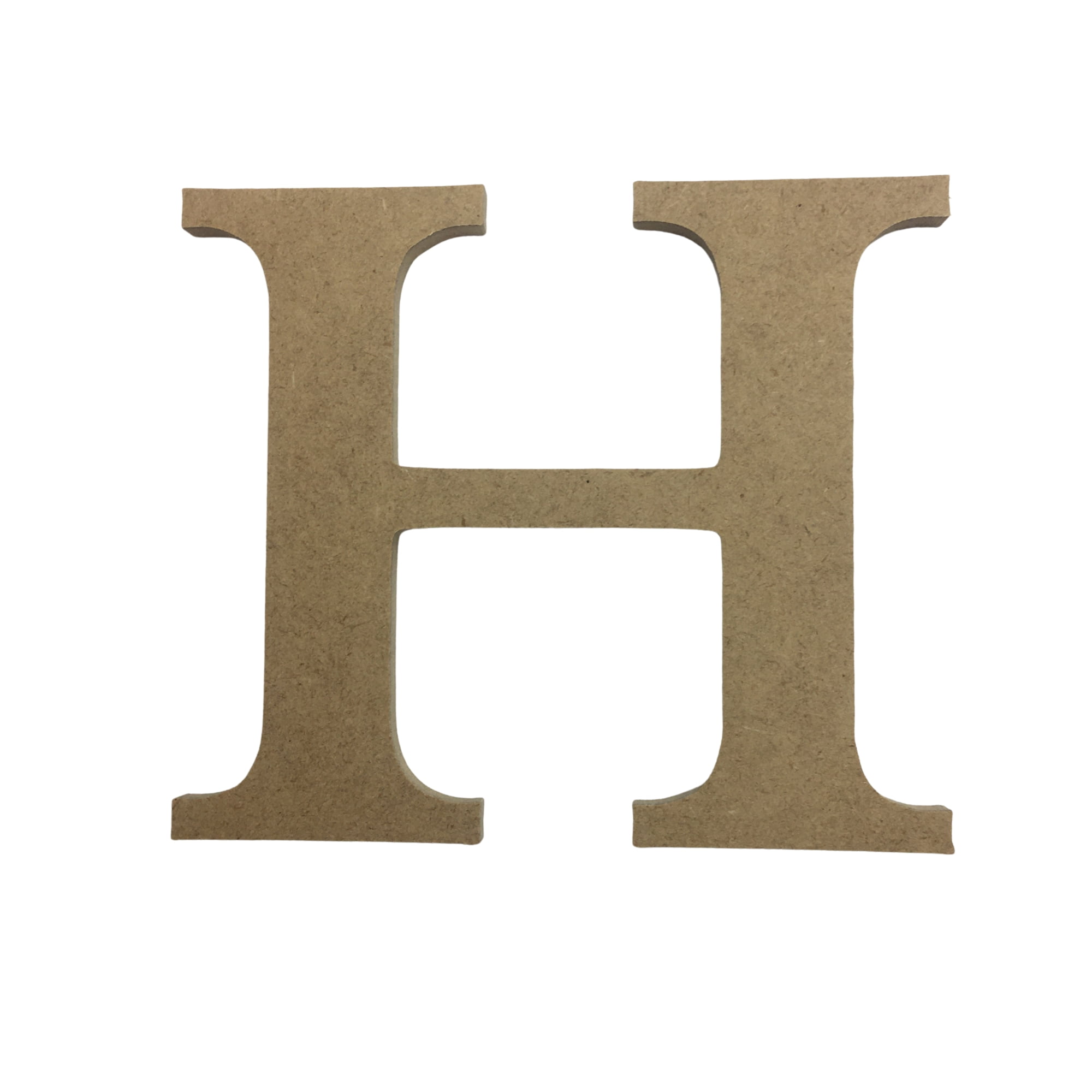 Wooden Letter Unfinished, Times Font, Craft Cutout - Walmart.com