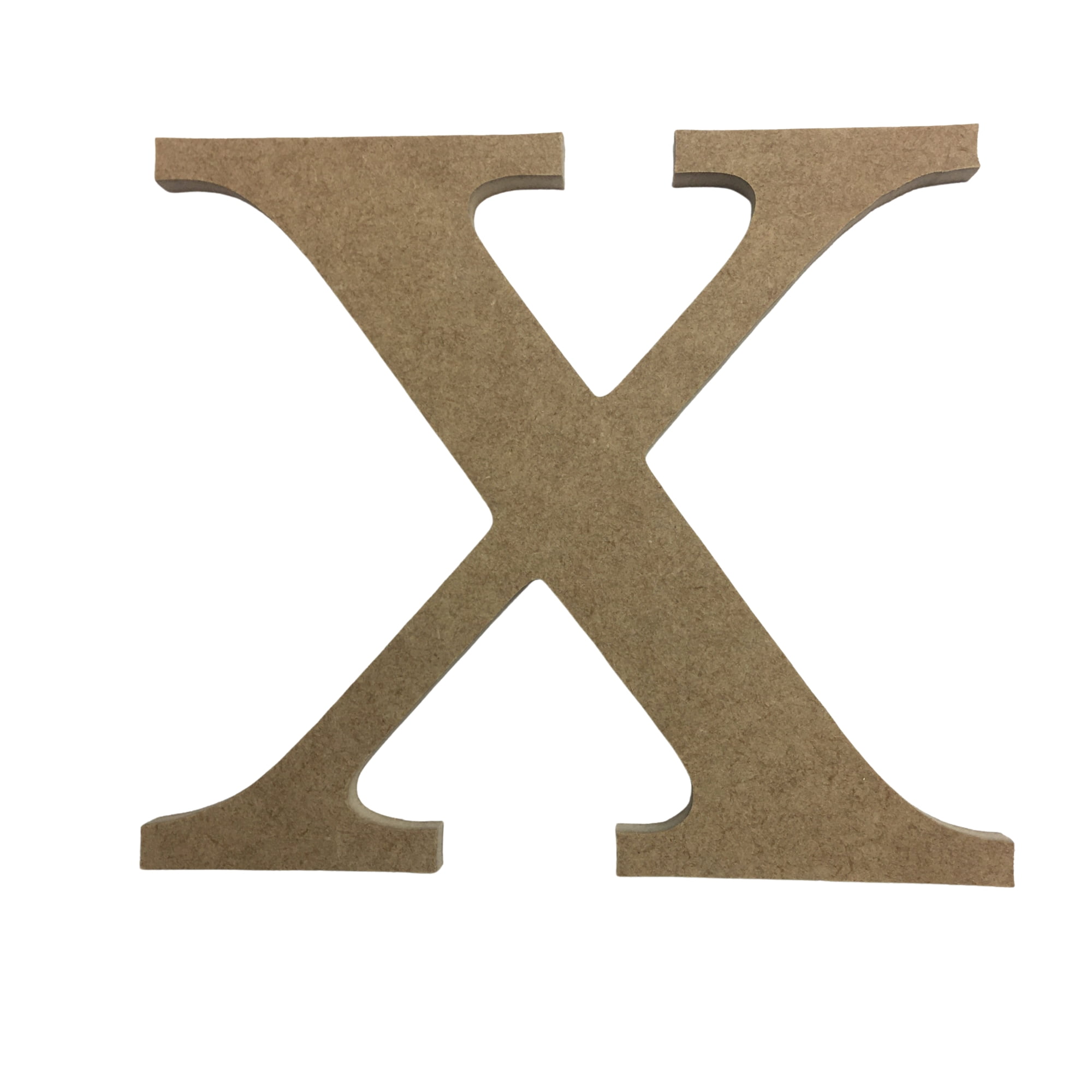 Wooden Letter Unfinished, Times Font, Craft Cutout - Walmart.com