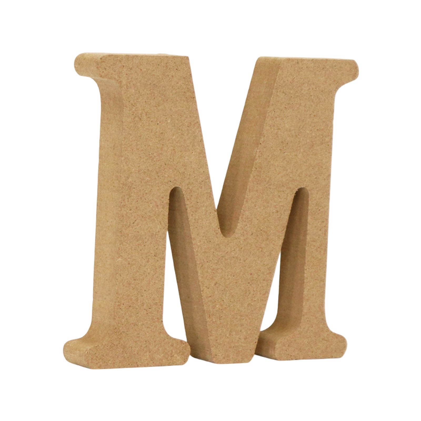 Wooden Letters 3.94 Inch, Big Wooden Letter M Shapes Cutouts Blank ...