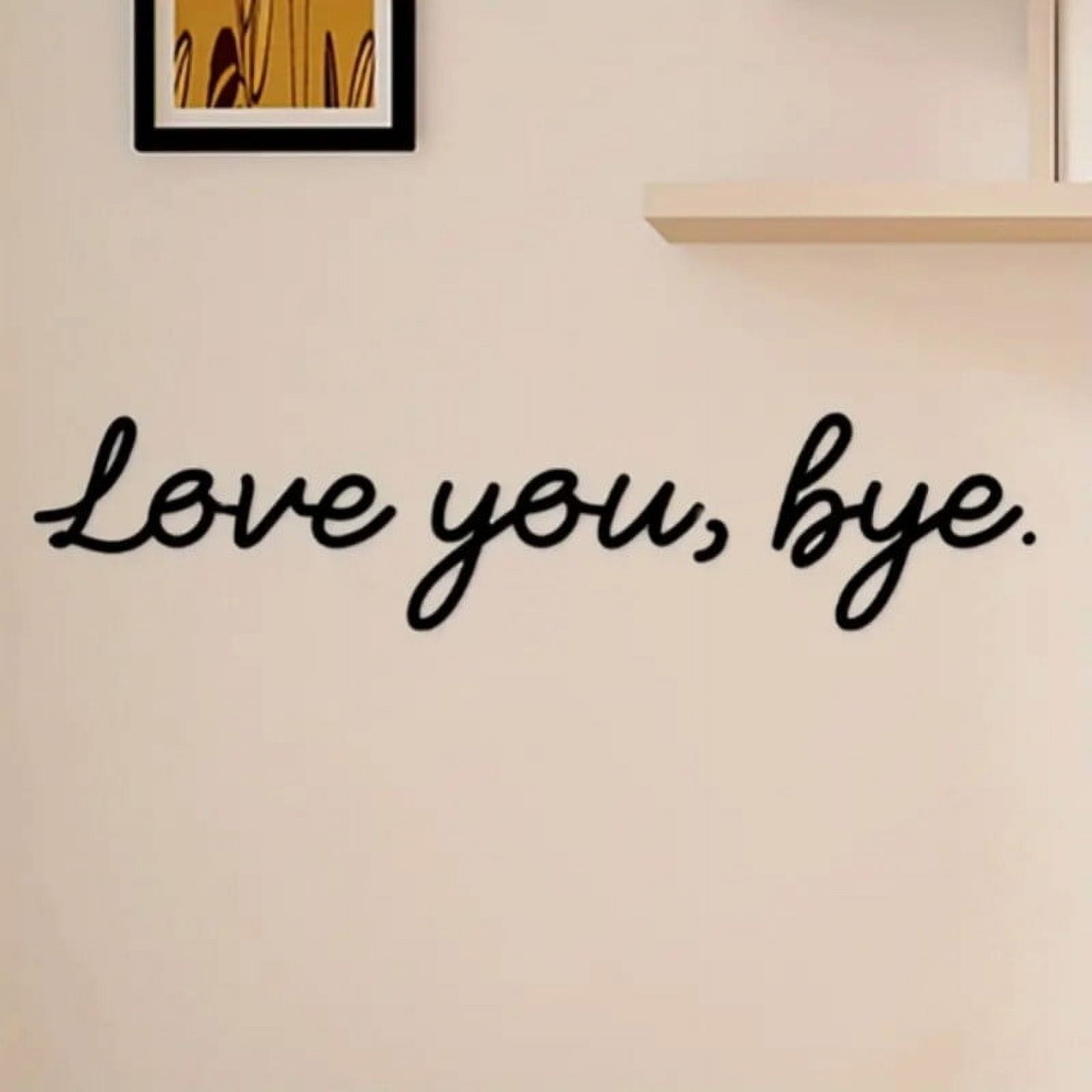 Wooden Letters Love You Goodbye Sticker, Porch Living Room Wall Decor ...