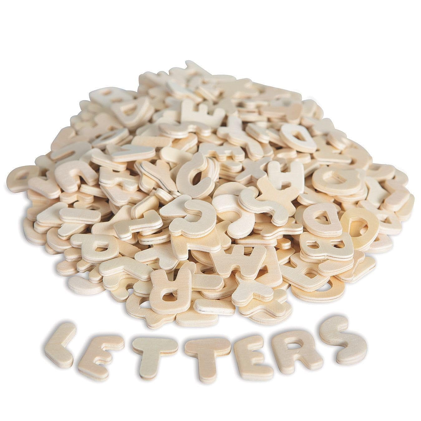 Wooden Letters (Set of 300) - Walmart.com