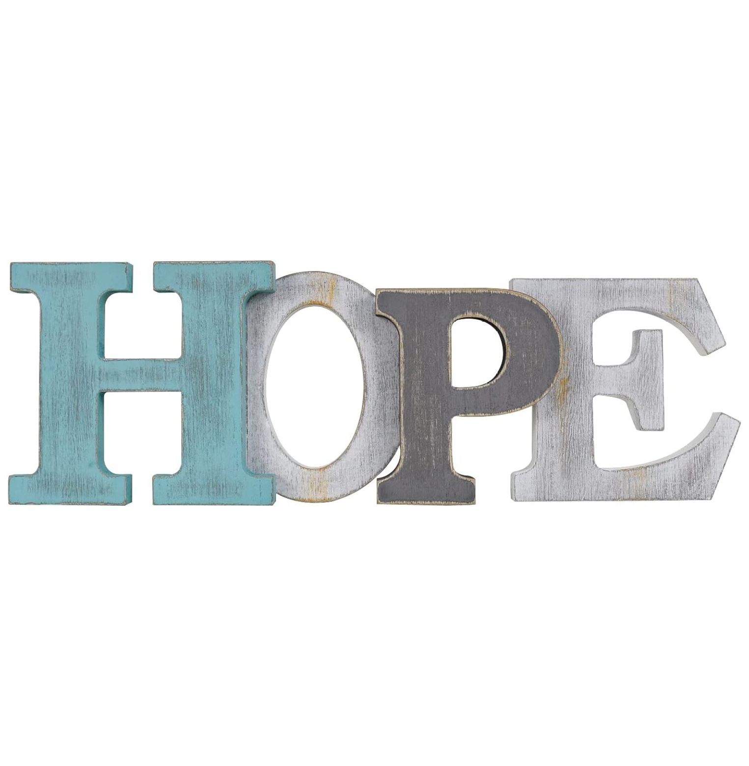 Wooden Letters Sign Decorative Wood Block Signs Freestanding Word ...