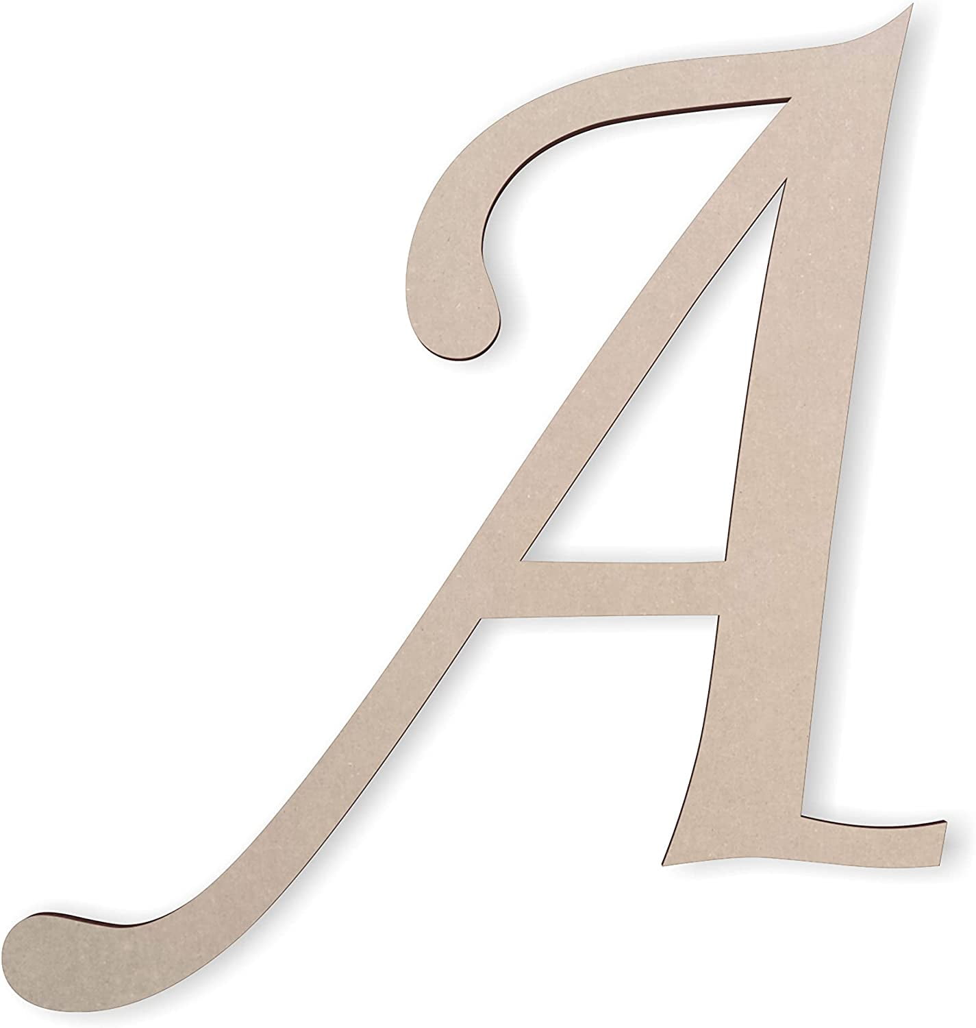 Wooden Letters by ica Cursive Wood Letter for Wall Decor Various Sizes ...
