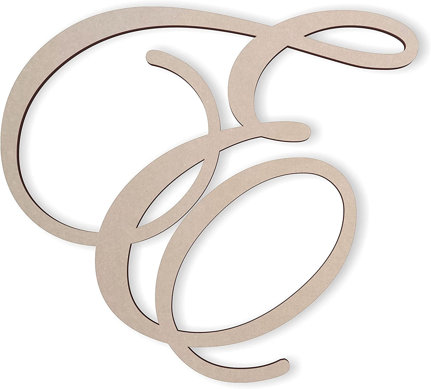 Wooden Letters by ica Cursive Wood Letter for Wall Various Sizes ...