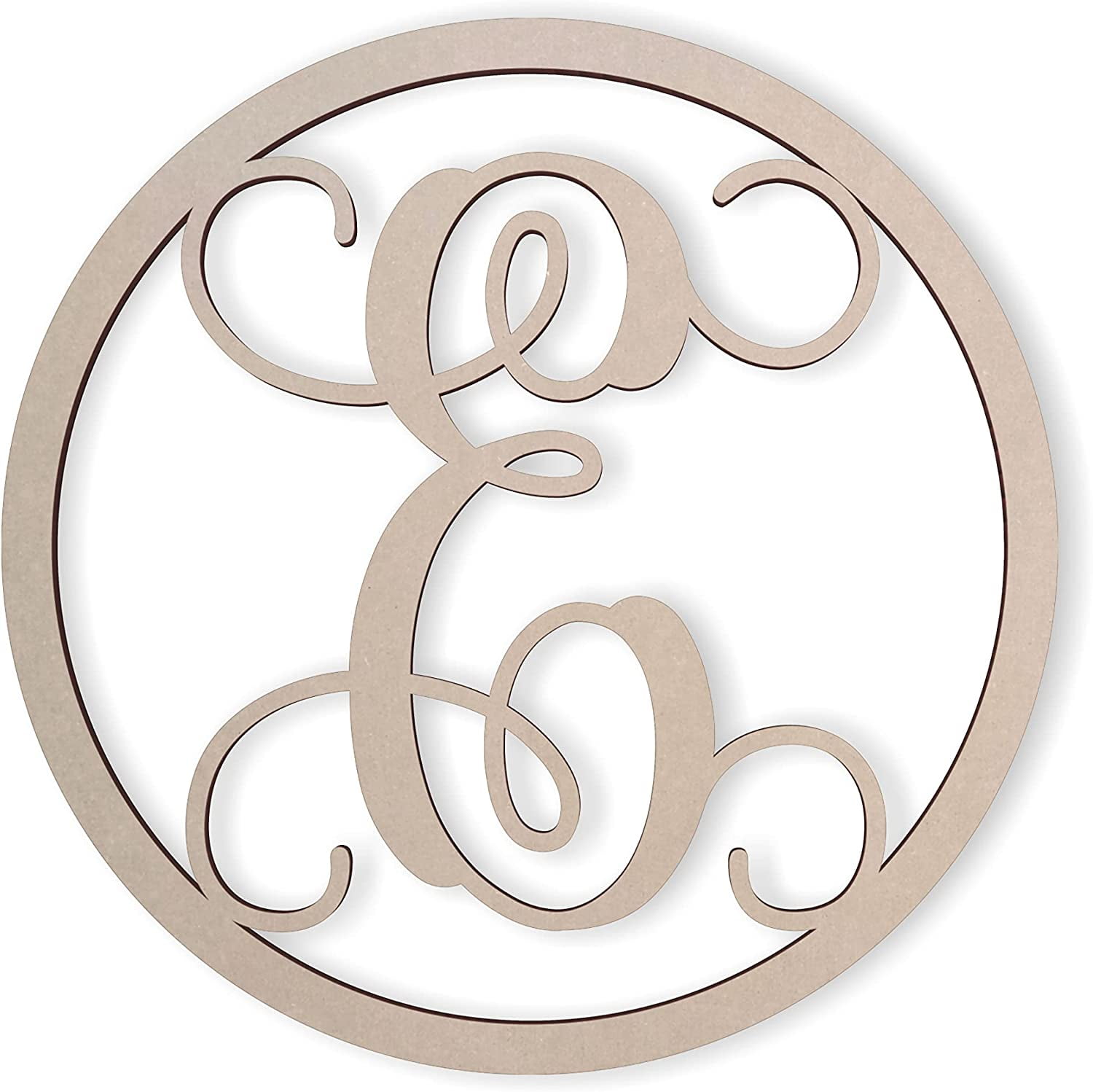 Wooden Letters by ica Cursive Wood Letter for Wall Various Sizes ...