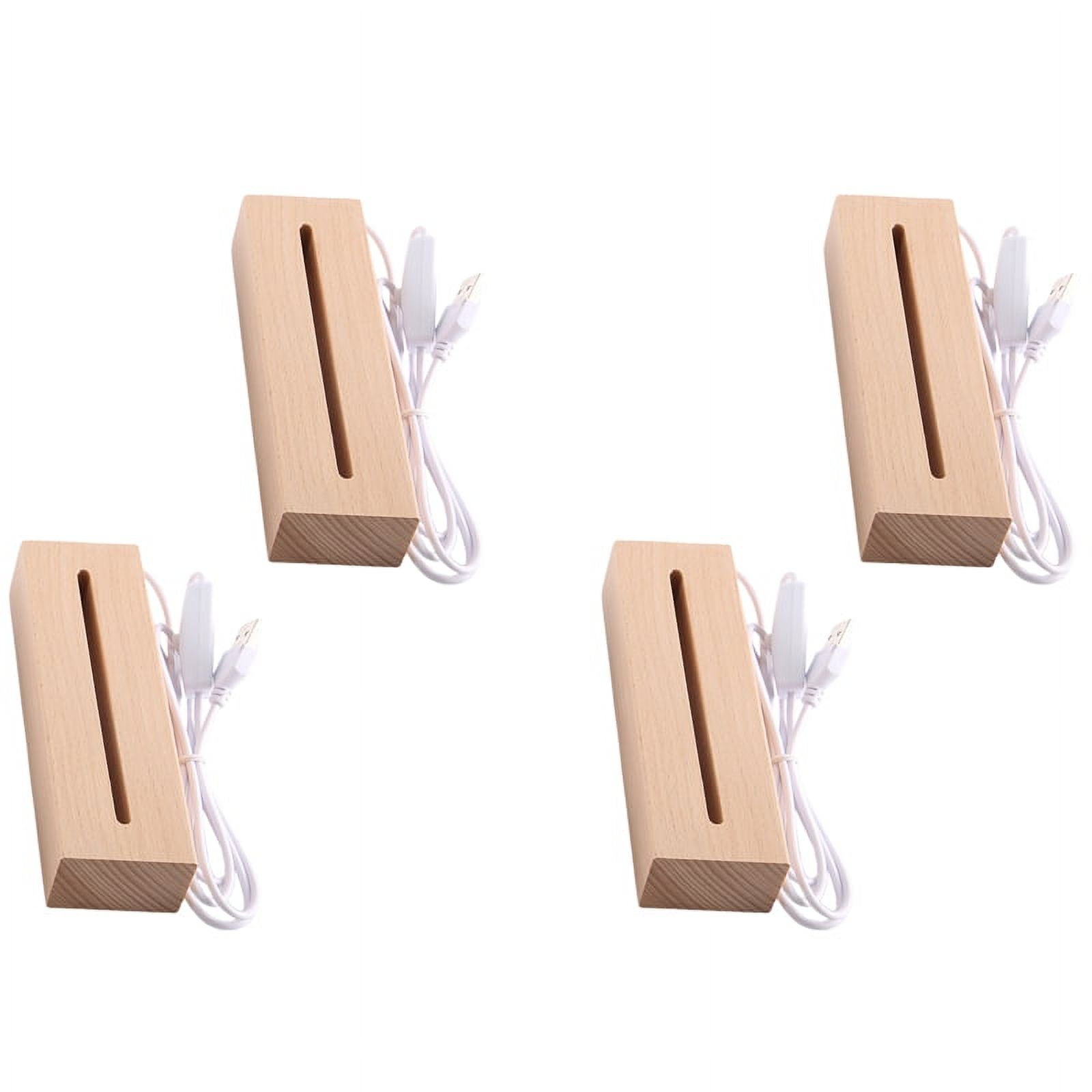 Wooden Light Base,Wood LED Display Base Pedestal Light Lamp Stand for ...