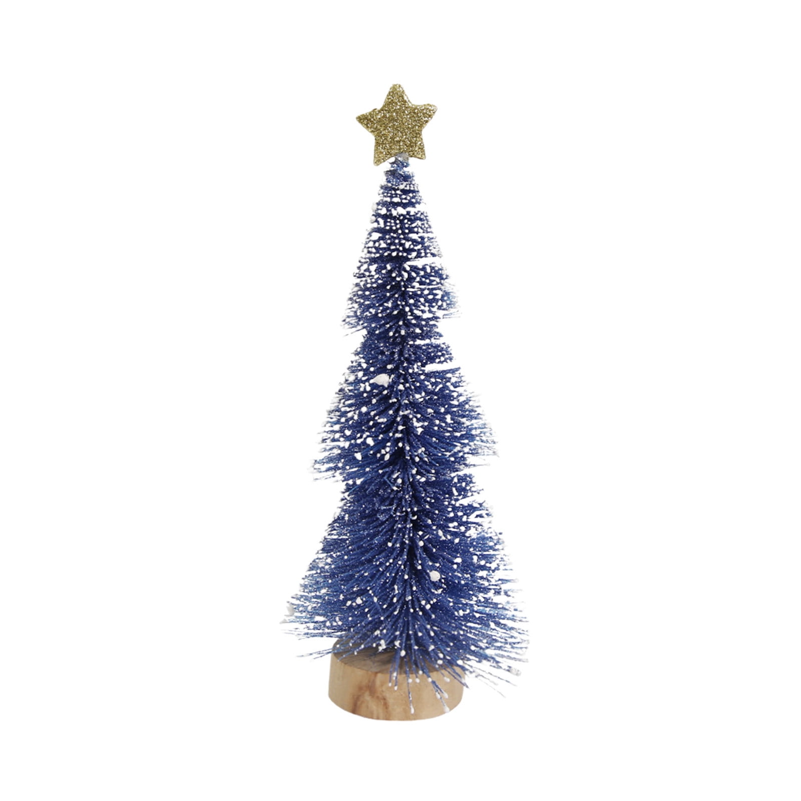 Wooden Light Up Tabletop Christmas Tree Decoration With Five Point Star ...
