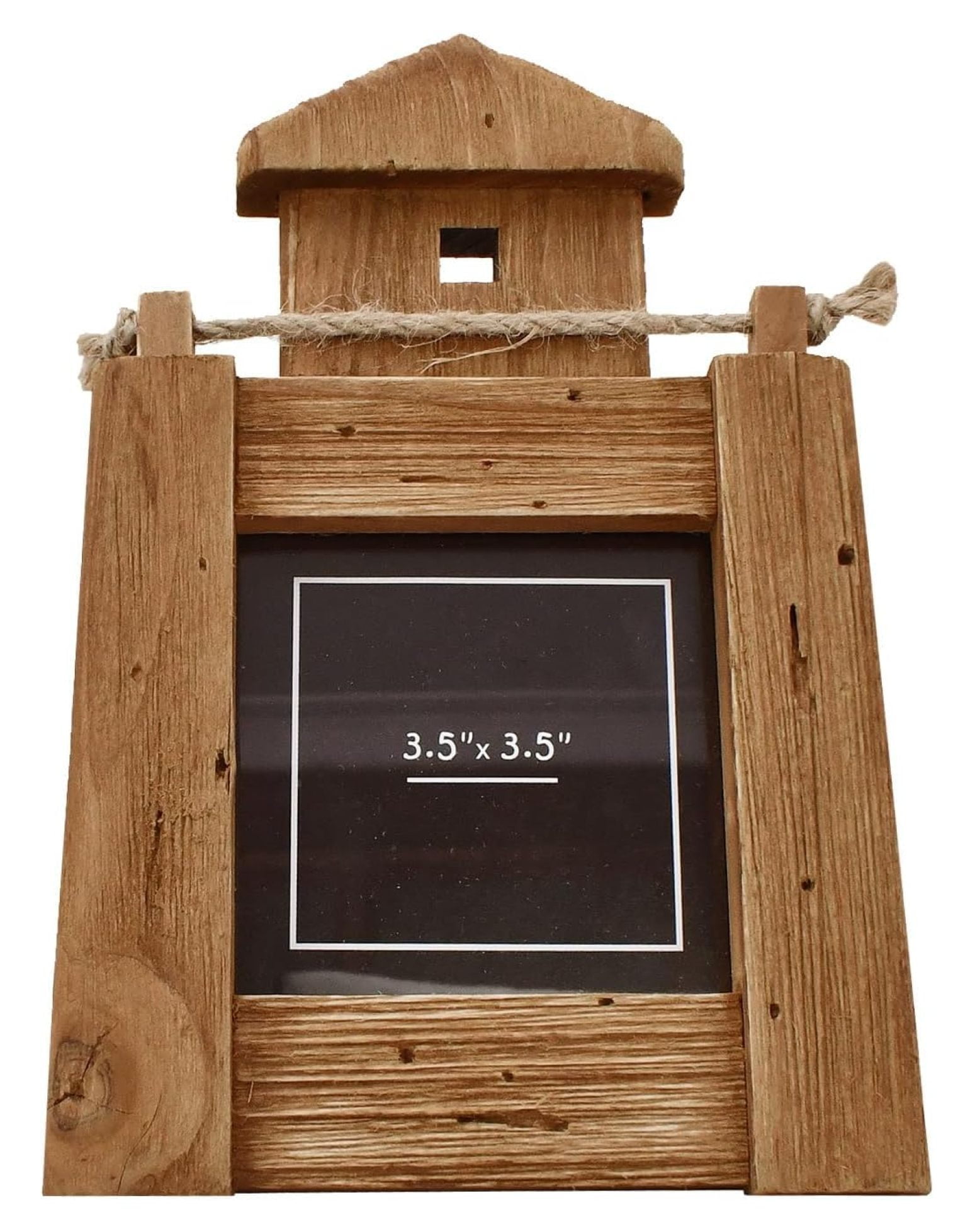 Wooden Lighthouse Photo Frame Nautical Decor Beach Themed Picture ...
