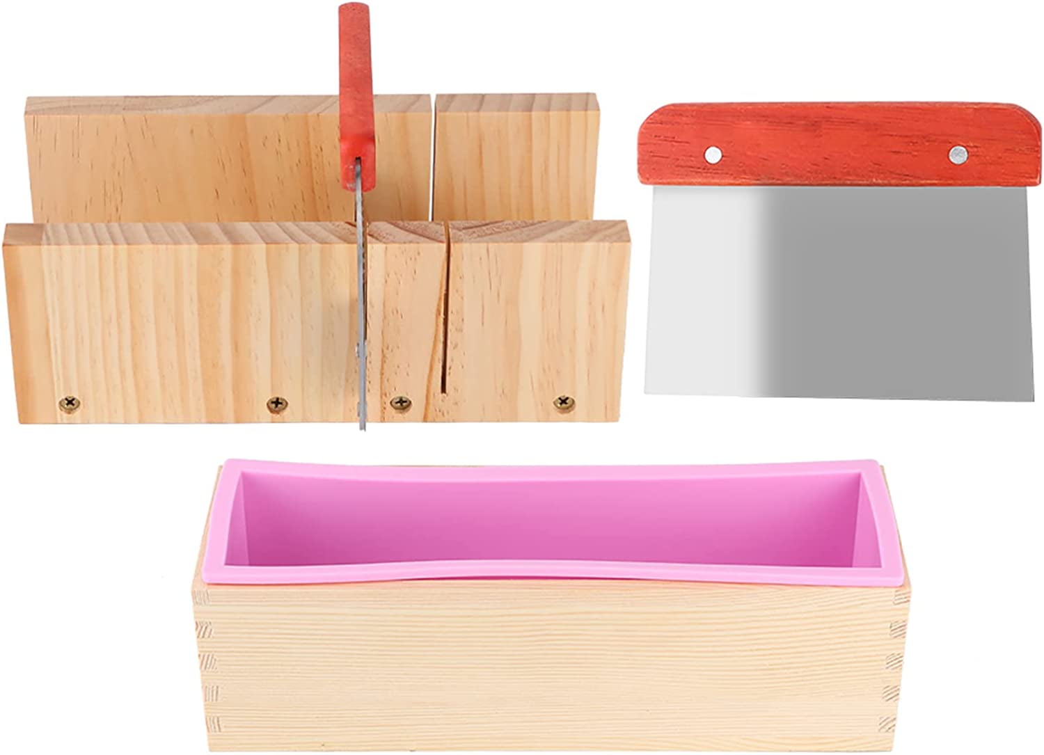 Wooden Loaf Soap Cutter Mold - 42 oz Loaf Flexible Rectangular Soap ...