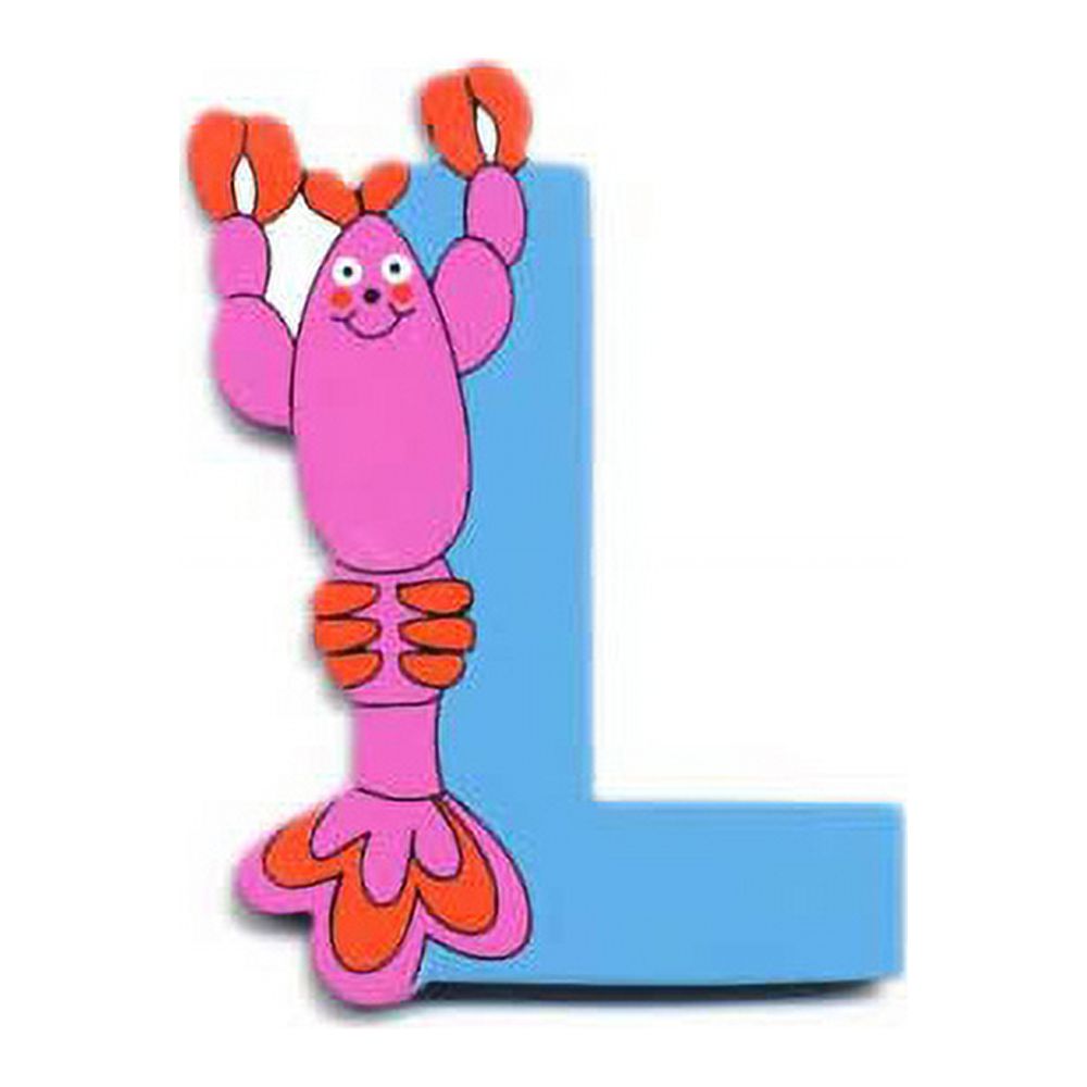 Wooden Lobster Letter L Magnet by The Toy Workshop - Walmart.com