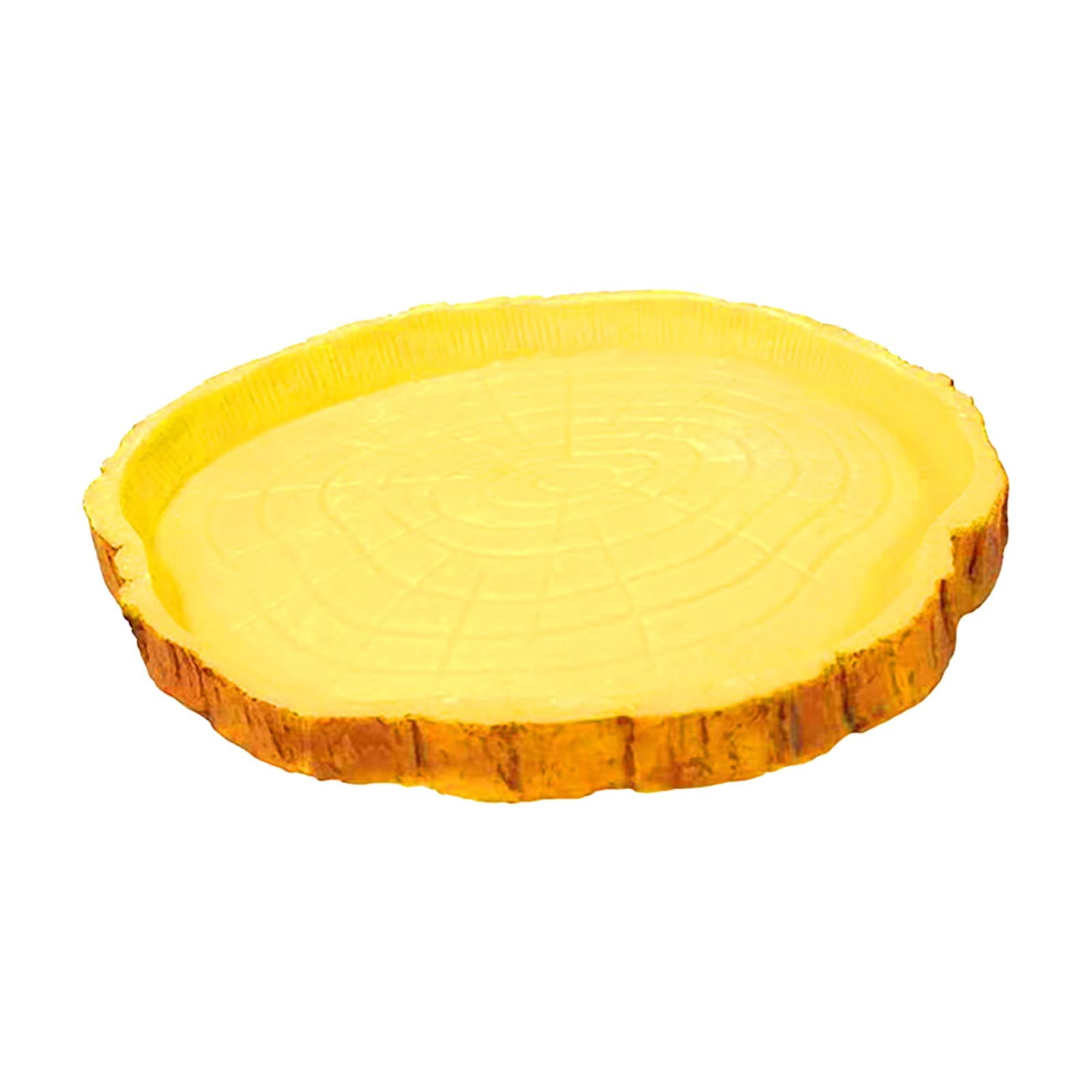 Wooden Log - Styled Turtle Stand - Integrated Food Bowl and Auto ...