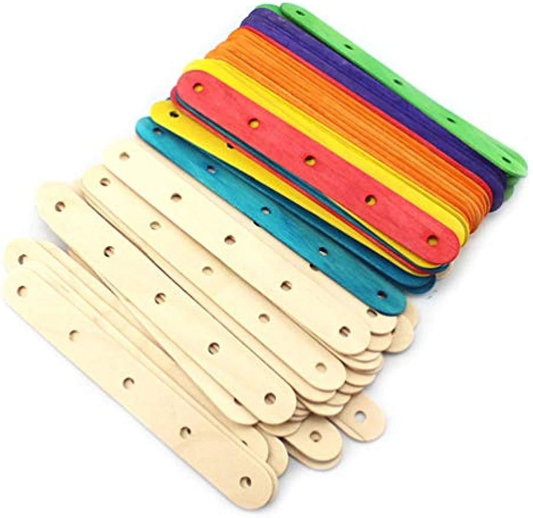 Wooden Lolly Sticks Craft Craft Sticks Ice Cream Sticks with Holes ...