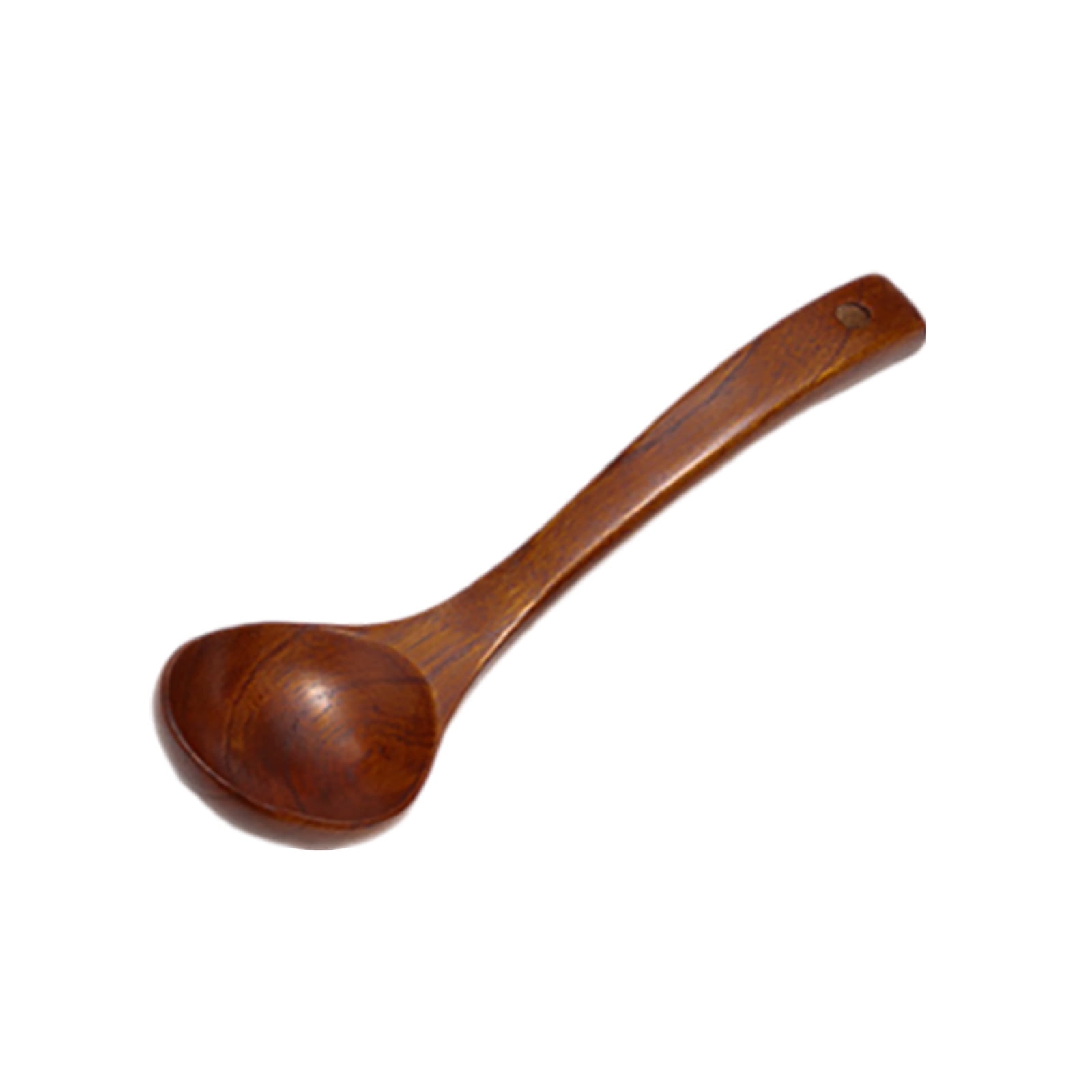 Wooden Long Handle Soup Spoon - Deep, Versatile Kitchen Utensil ...