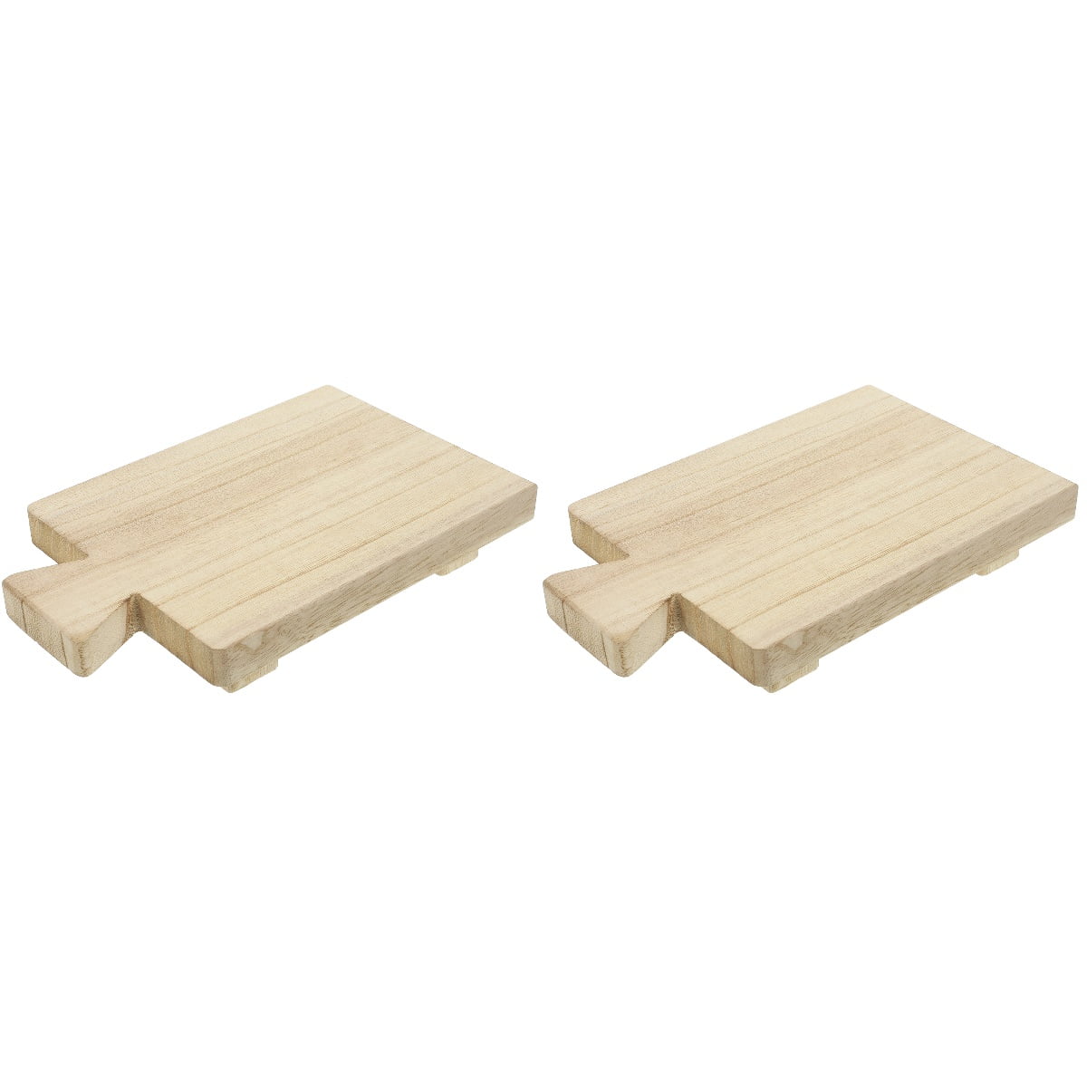 Wooden Low Stool Set of 2 Pedestal Stand Jewelry Holder Display Racks ...