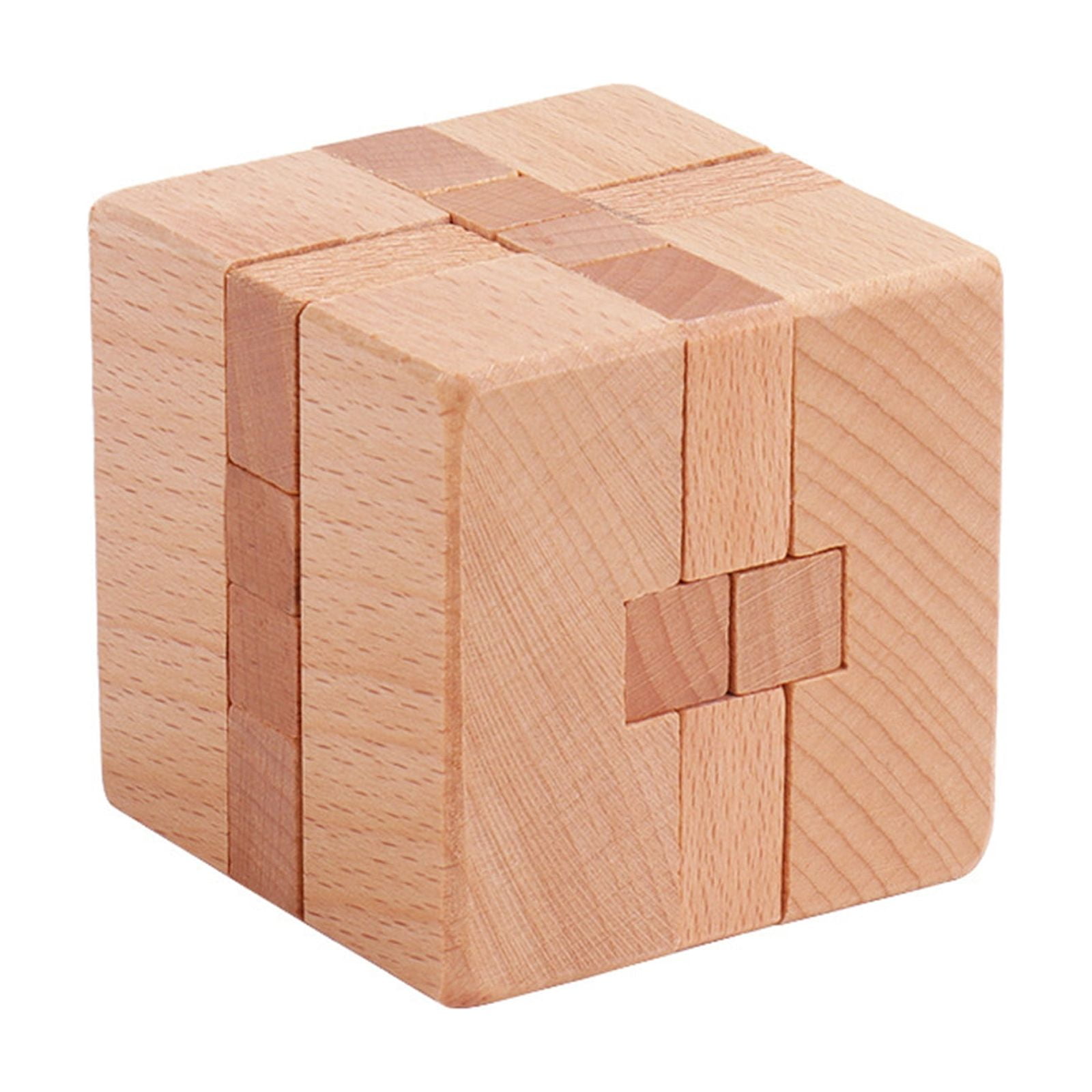 Wooden Luban Lock Puzzle, Brain Teaser With Traditional Mortise And ...