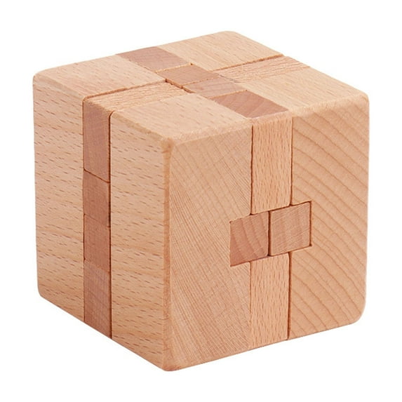 Wooden Luban Lock Puzzle, Brain Teaser With Traditional Mortise And ...