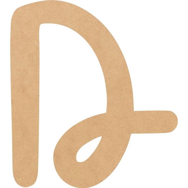 Wooden MDF Letter (D) Unfinished Craft, 8'' Tall Paintable DIY, Script ...