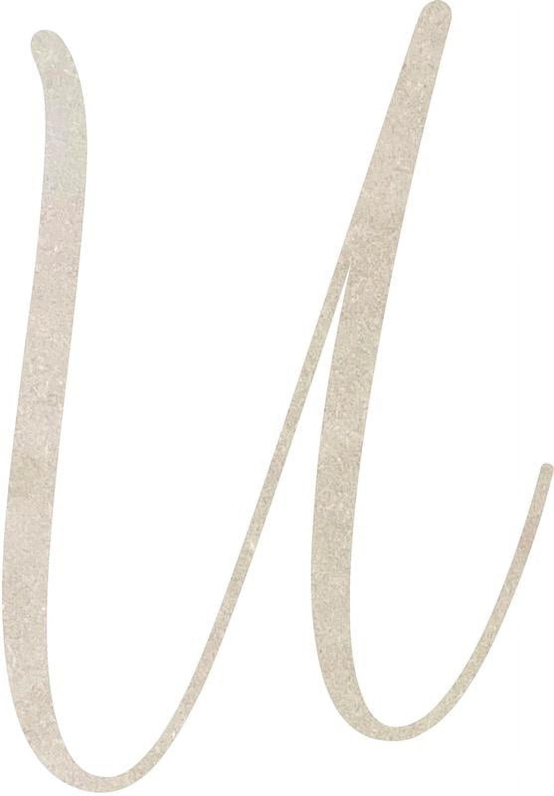 Wooden MDF Letter (U) Unfinished Craft, 8'' Tall Paintable DIY, Script ...