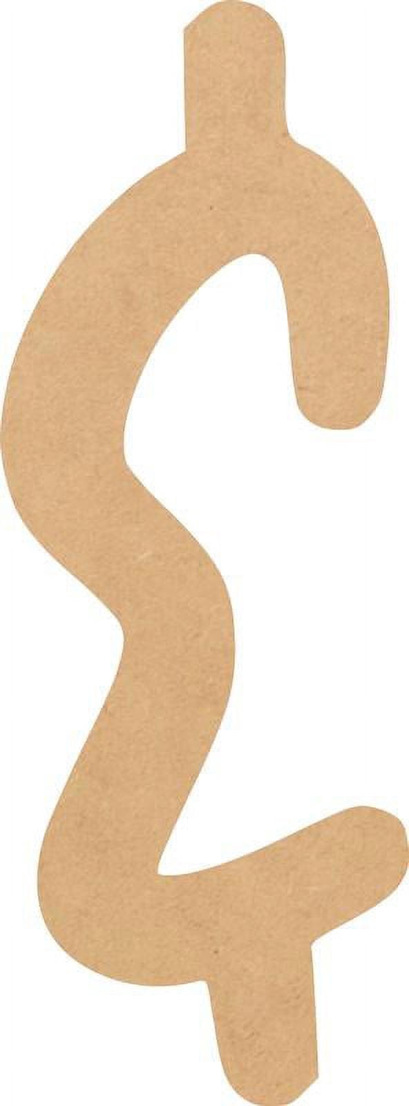 Wooden MDF Letter (&) Unfinished Craft, 16'' Tall Paintable DIY, Script ...