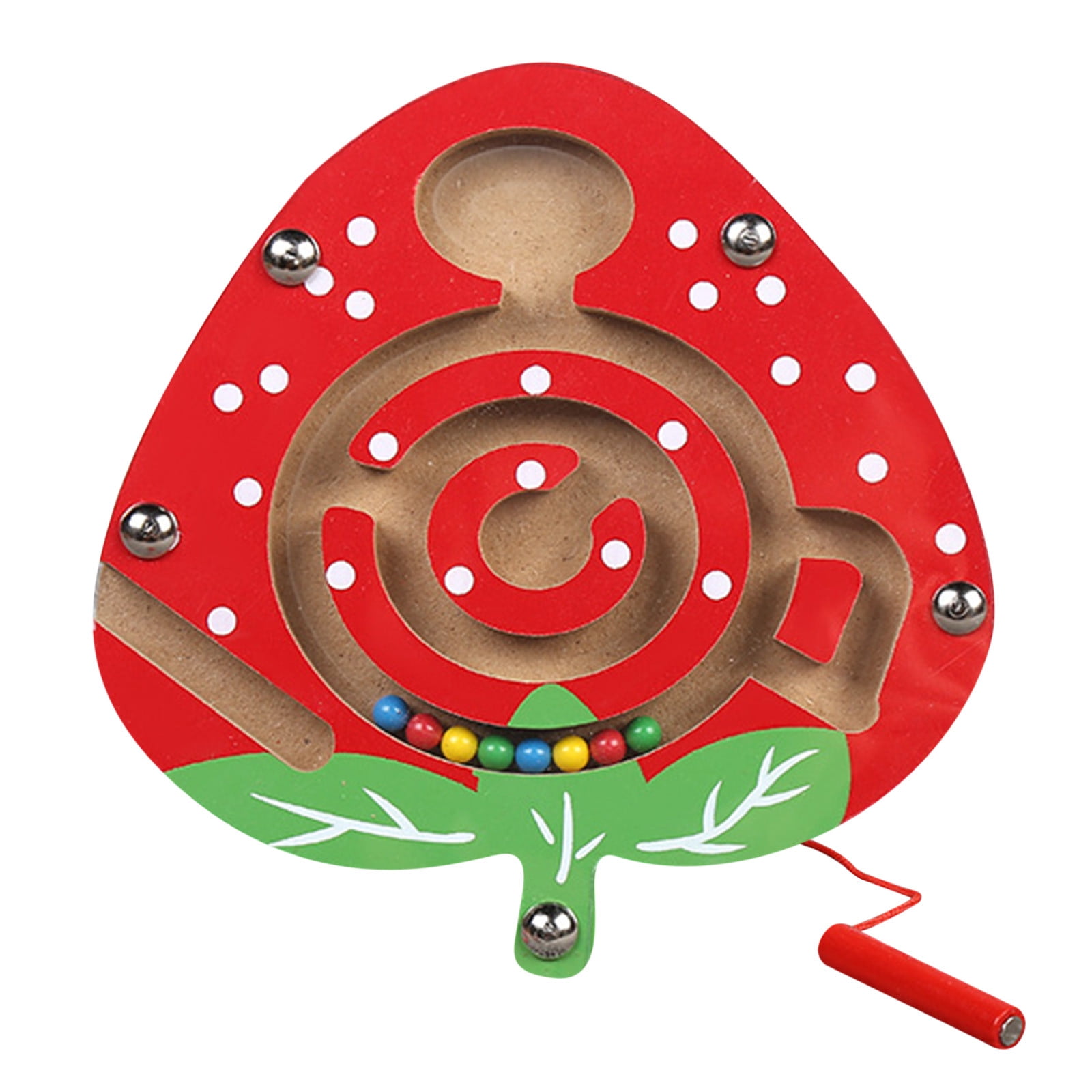 Wooden Magnetic Maze Puzzle Game Animals Shape Maze Toys Magnetic Pen ...