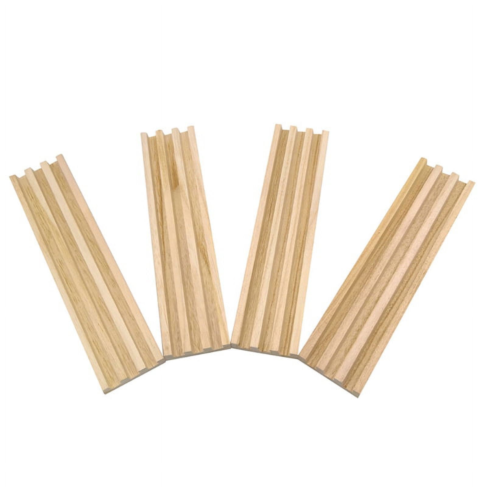 Wooden Mahjong Tile Racks - Domino Holder & Organizer Set - Tabletop ...