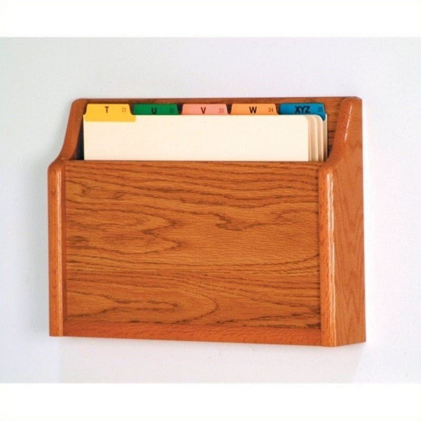 Wooden Mallet 1 Pocket File Holder in Medium Oak - Walmart.com