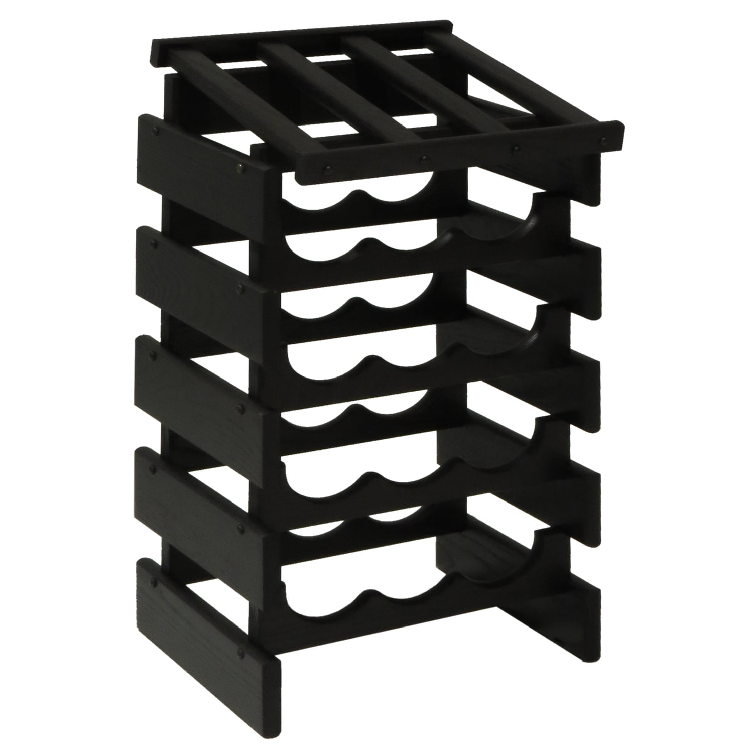 Wooden Mallet 15 Bottle Dakota? Wine Rack with Display Top - Walmart.com