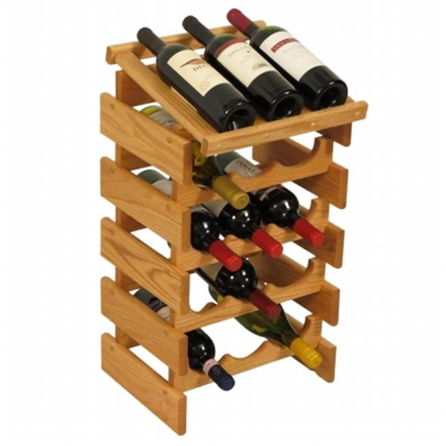 Wooden Mallet 15 Bottle Dakota Wine Rack with Display Top - Walmart.com