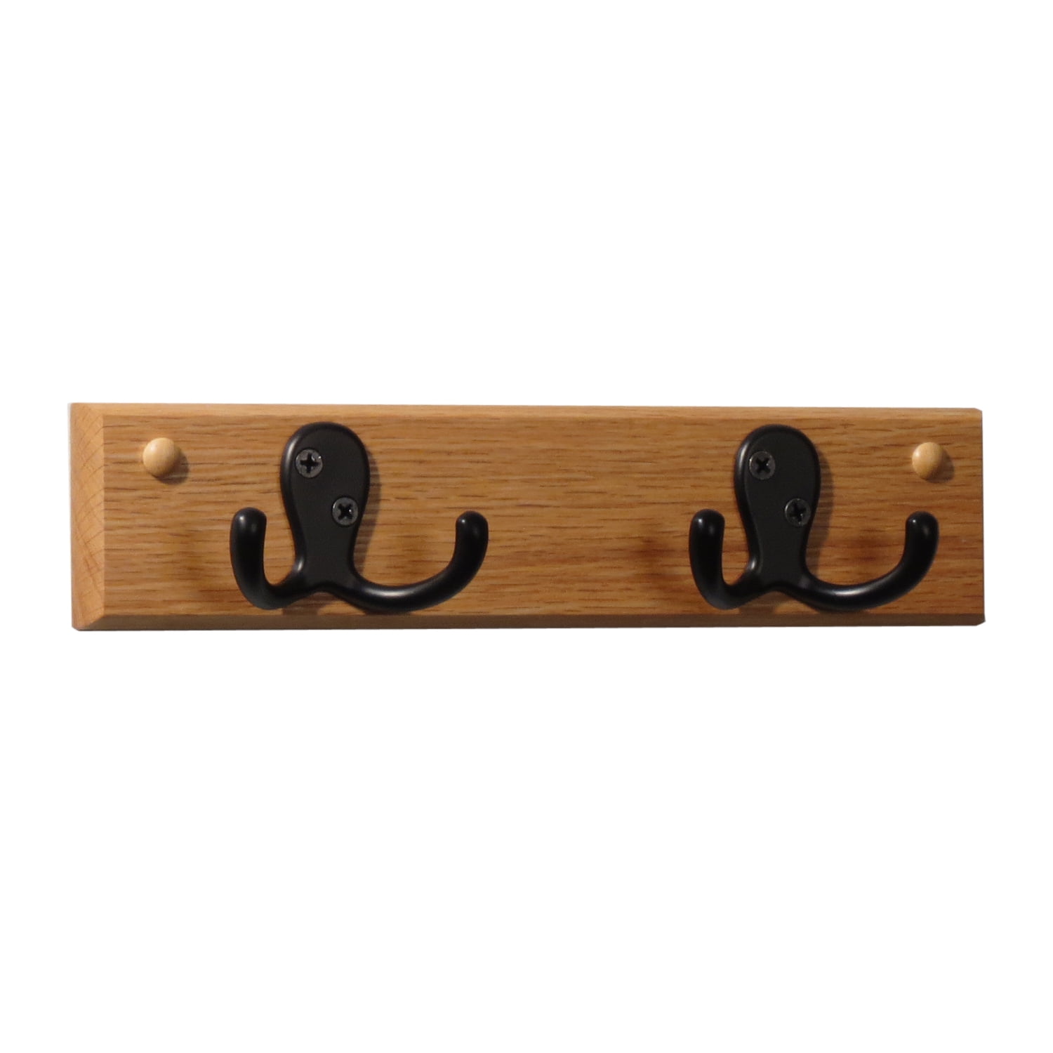 Wooden Mallet 2 Double Prong Hook Rail/Coat Rack - Walmart.com