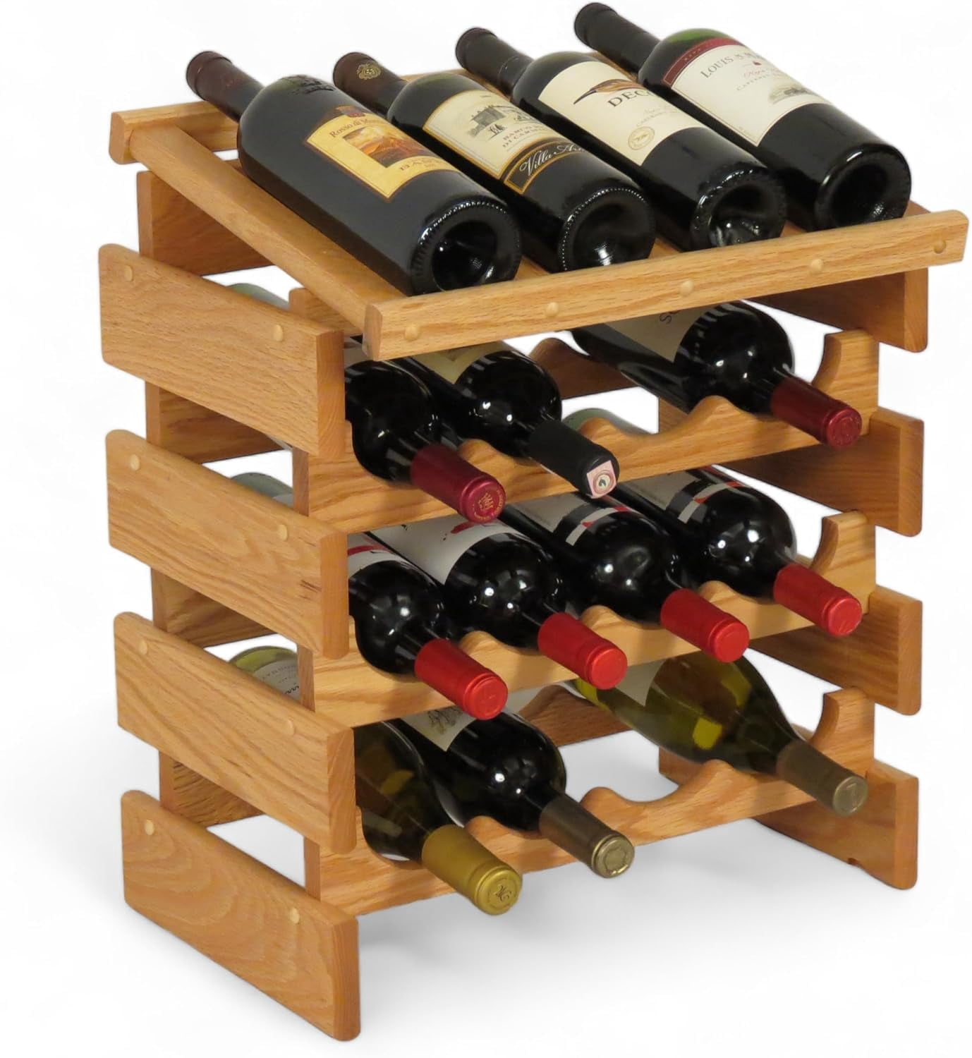 Wooden Mallet 20 Bottle Dakota Wine Rack, Medium Oak - Walmart.com