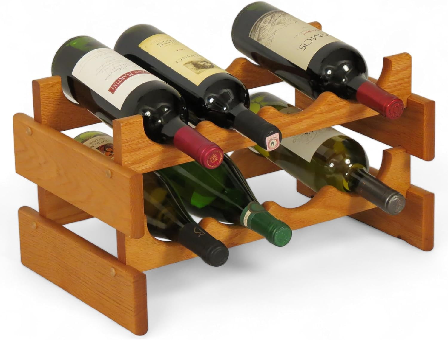 Wooden Mallet 20 Bottle Dakota Wine Rack, Medium Oak - Walmart.com