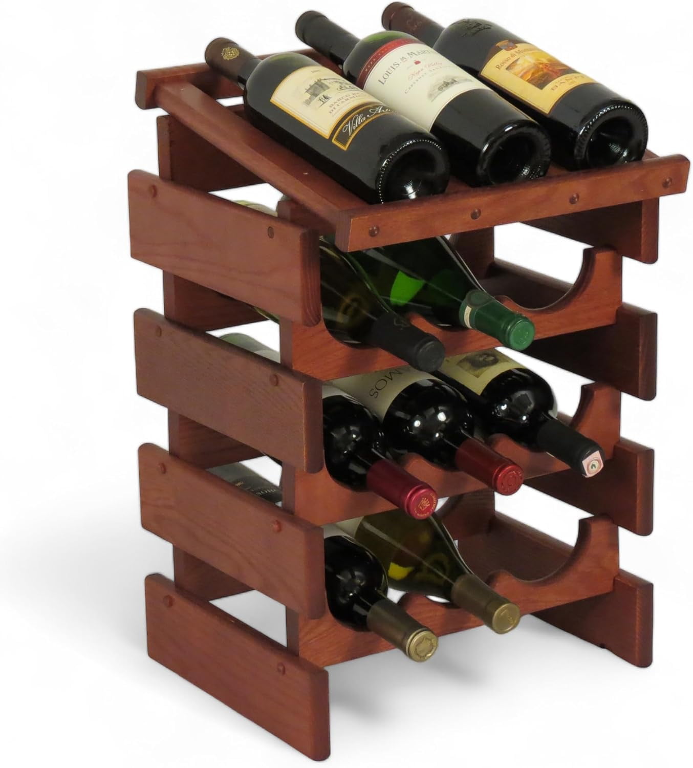 Wooden Mallet 20 Bottle Dakota Wine Rack, Medium Oak - Walmart.com