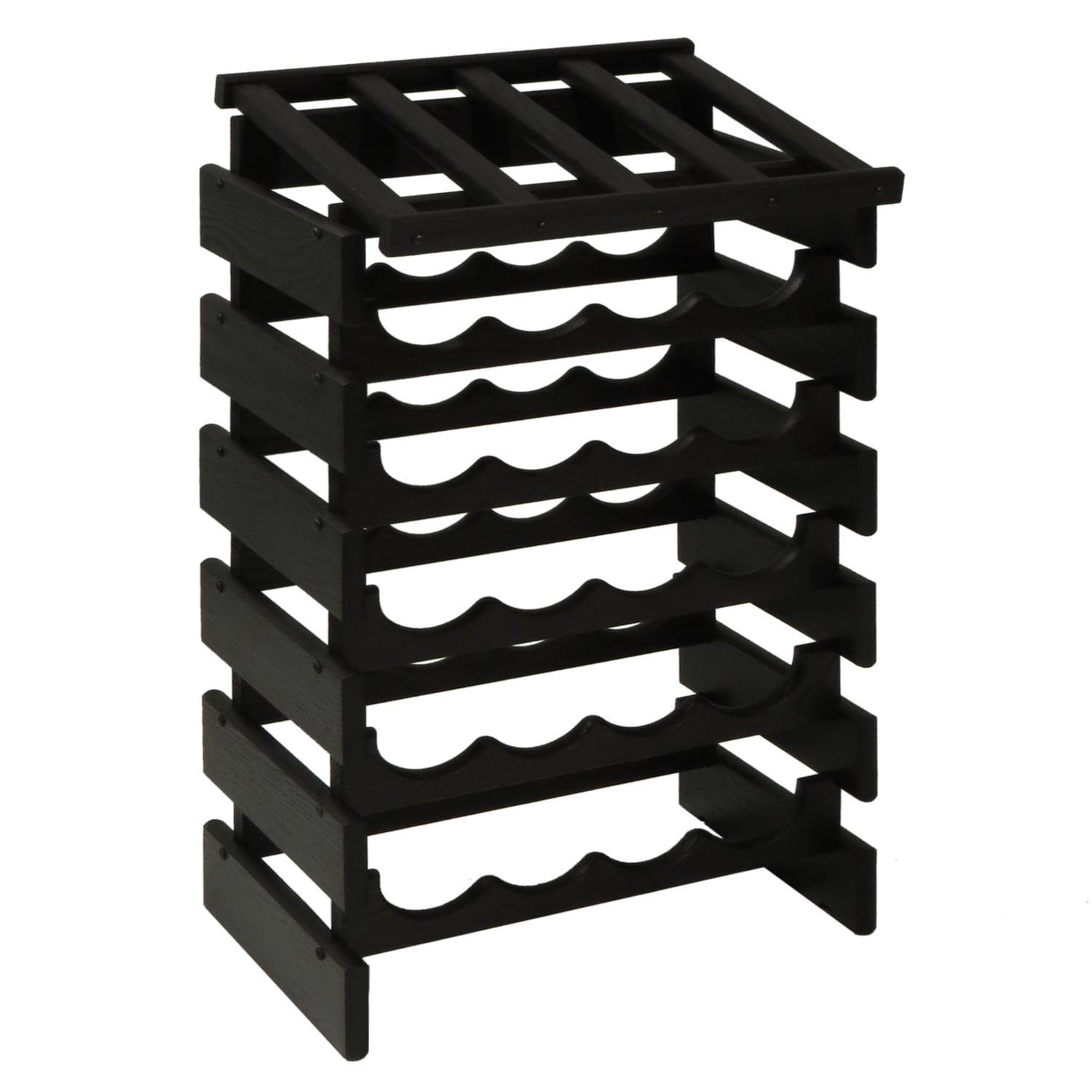 Wooden Mallet 24 Bottle Dakota? Wine Rack with Display Top - Walmart.com