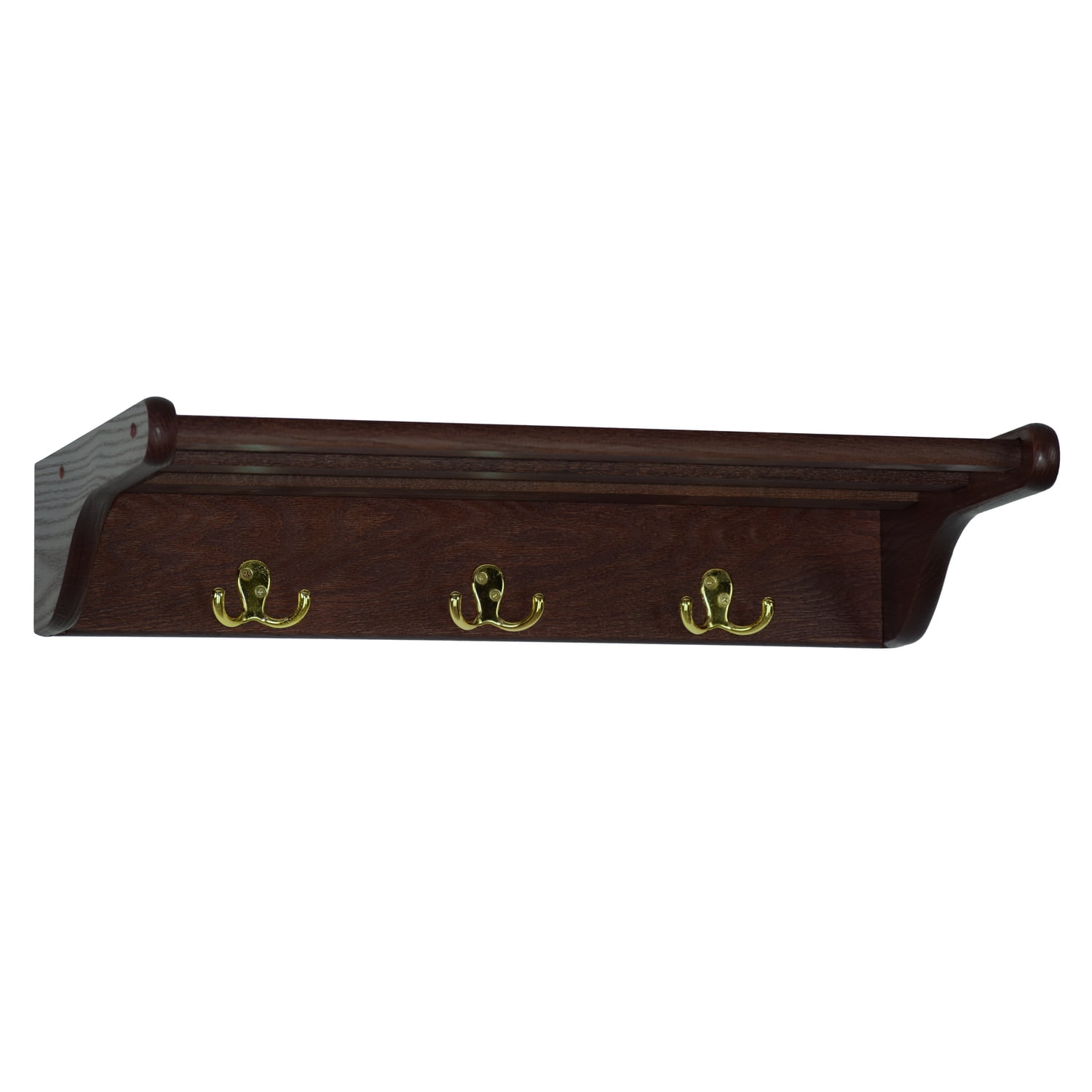 Wooden Mallet 24" Towel Rack/3 Double Prong Hooks - Walmart.com
