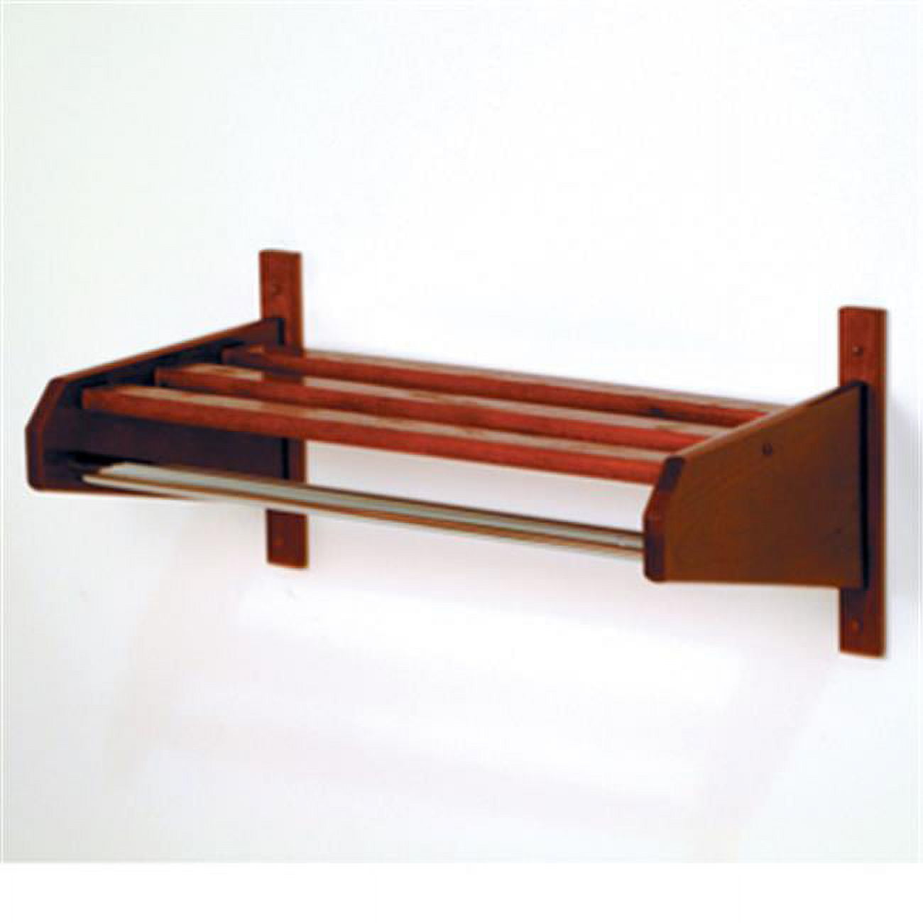 Wooden Mallet 36SCRMH 36 in. Oak Coat and Hat Rack in Mahogany ...