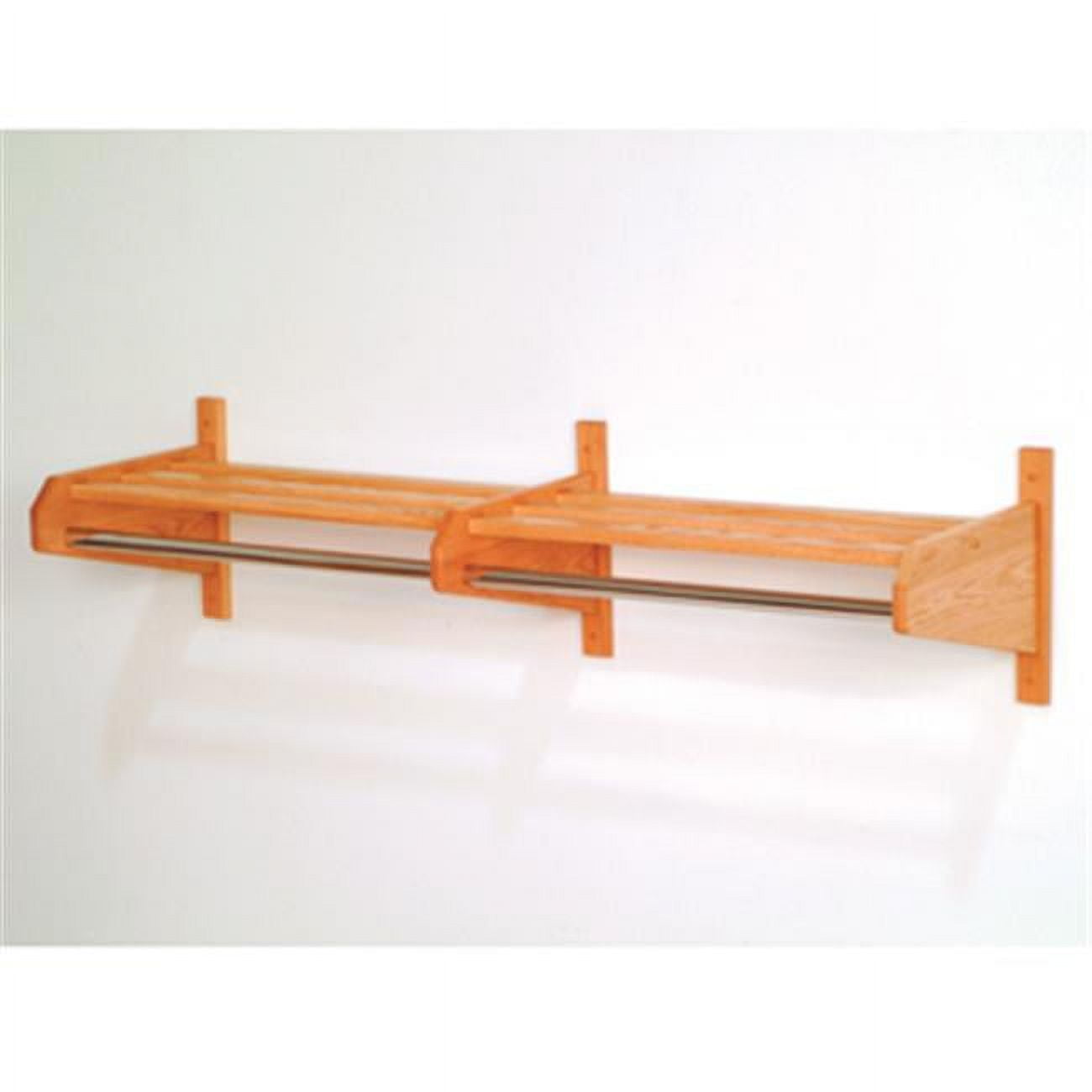 Wooden Mallet 64DCRLO 64 in. Oak Coat and Hat Rack in Light Oak ...