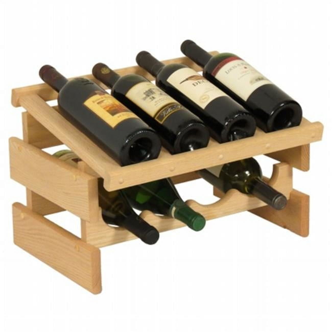 Wooden Mallet 8 Bottle Dakota Wine Rack with Display Top - Walmart.com