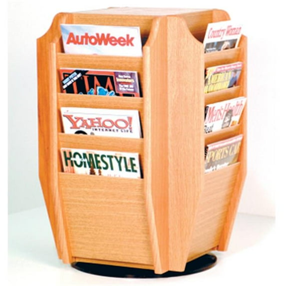 CascadeÃ¢â€žÂ¢ Spinning Countertop Display w/16 Magazine Pockets ...