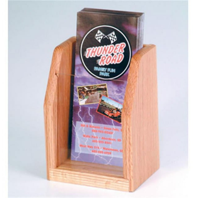 Wooden Mallet Countertop Brochure Display in Light Oak - Walmart.com