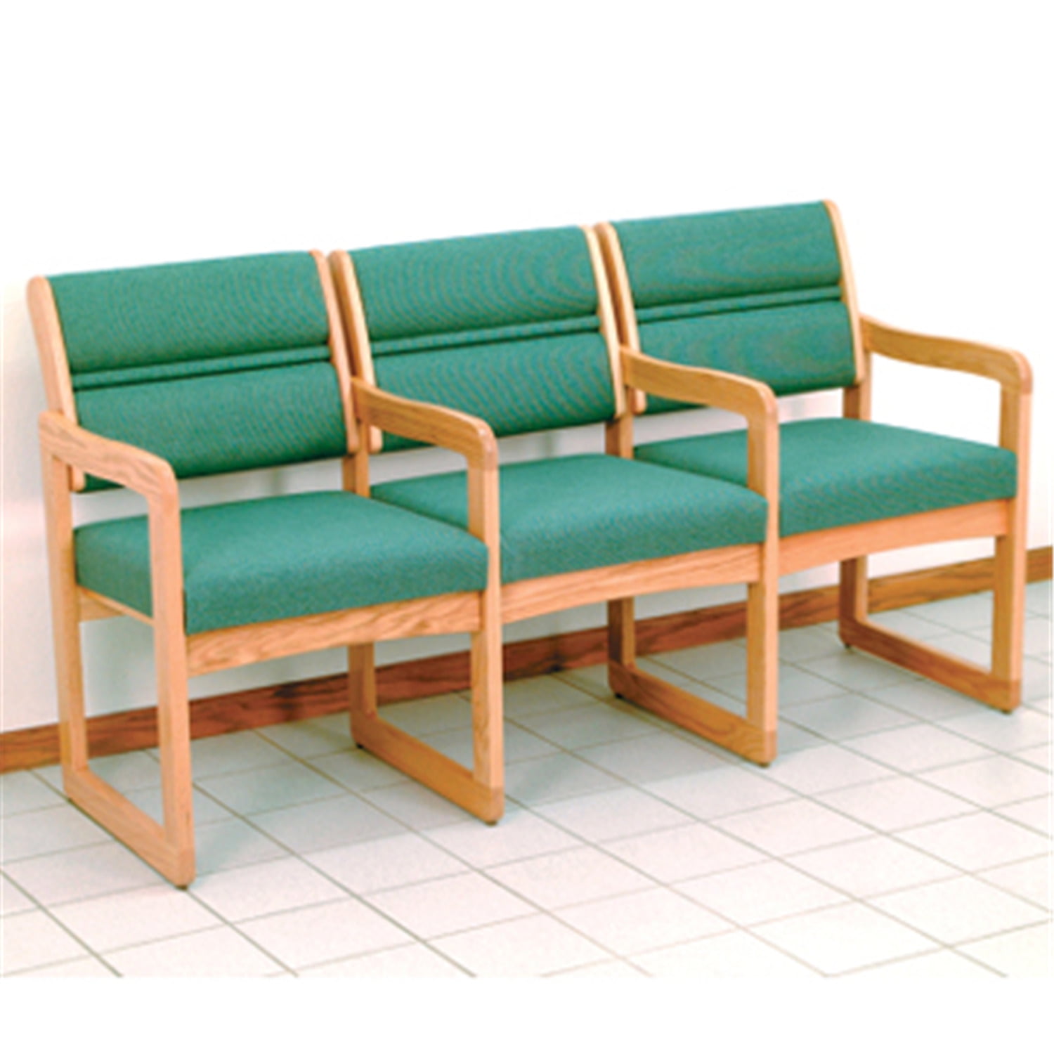 Wooden Mallet DW1-3LOFG Valley Three Seat Chair with Center Arms in ...