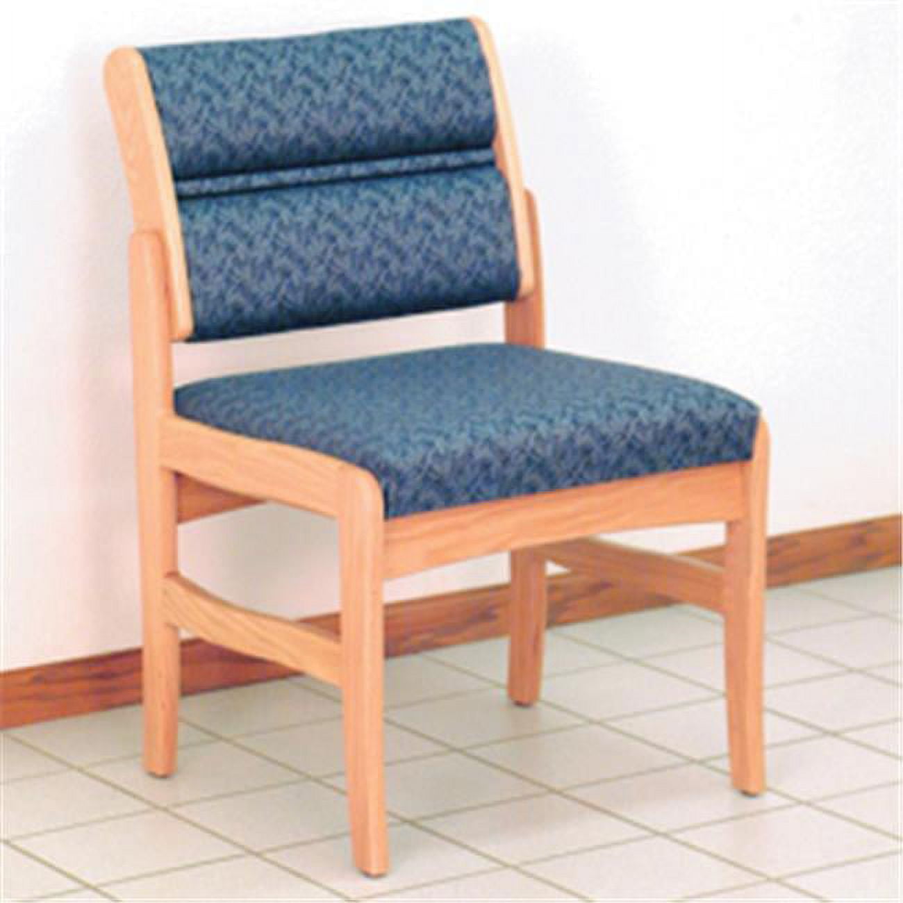 Wooden Mallet DW4-1DLOLB Valley Armless Guest Chair in Light Oak - Leaf ...