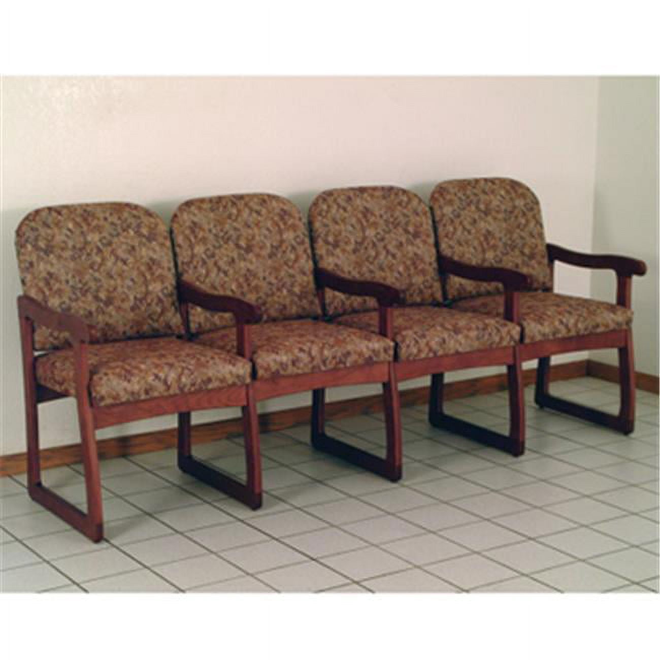 Wooden Mallet DW7-4MHWR Prairie Four Seat Chair with Center Arms in ...