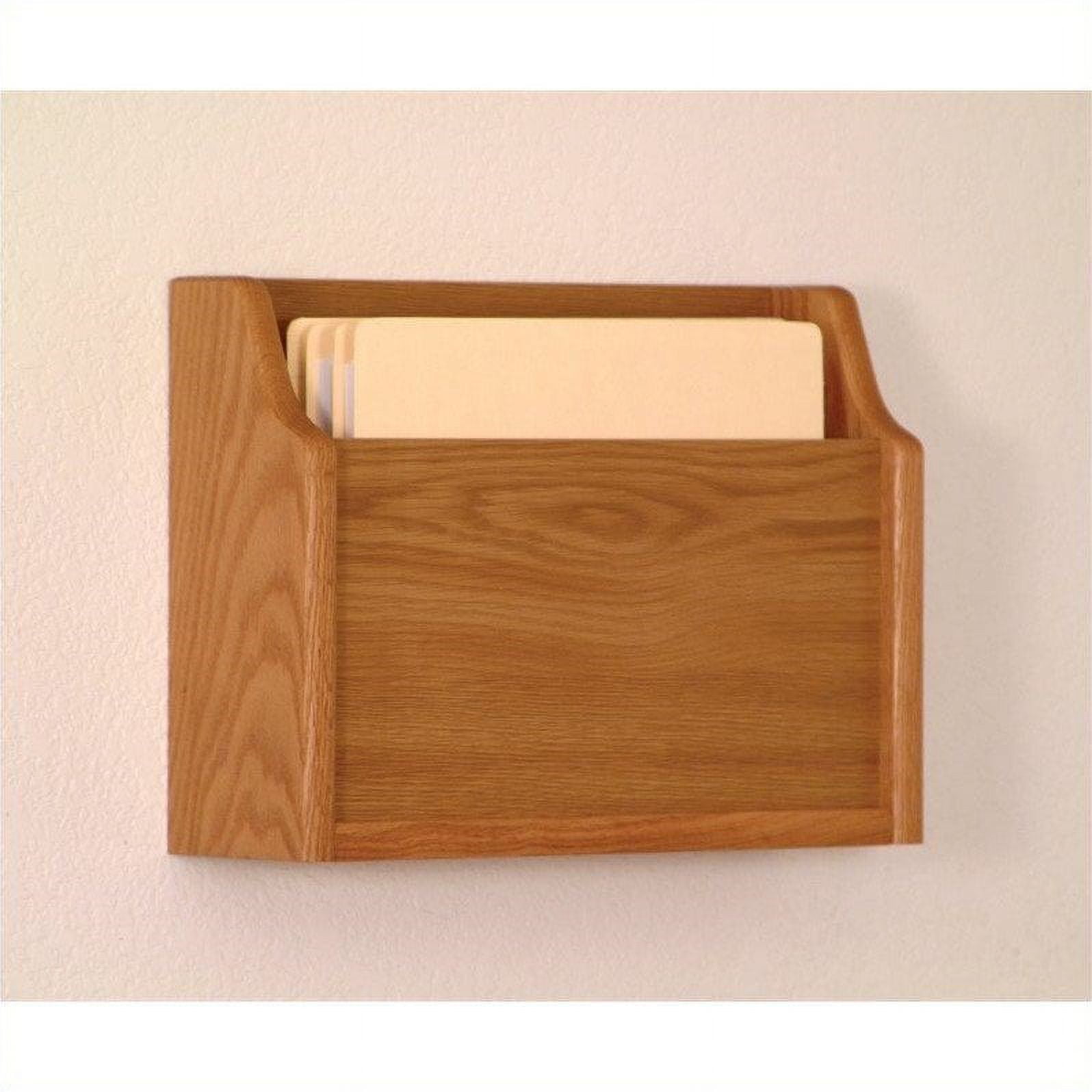 Wooden Mallet Deep Pocket File Holder in Medium Oak - Walmart.com