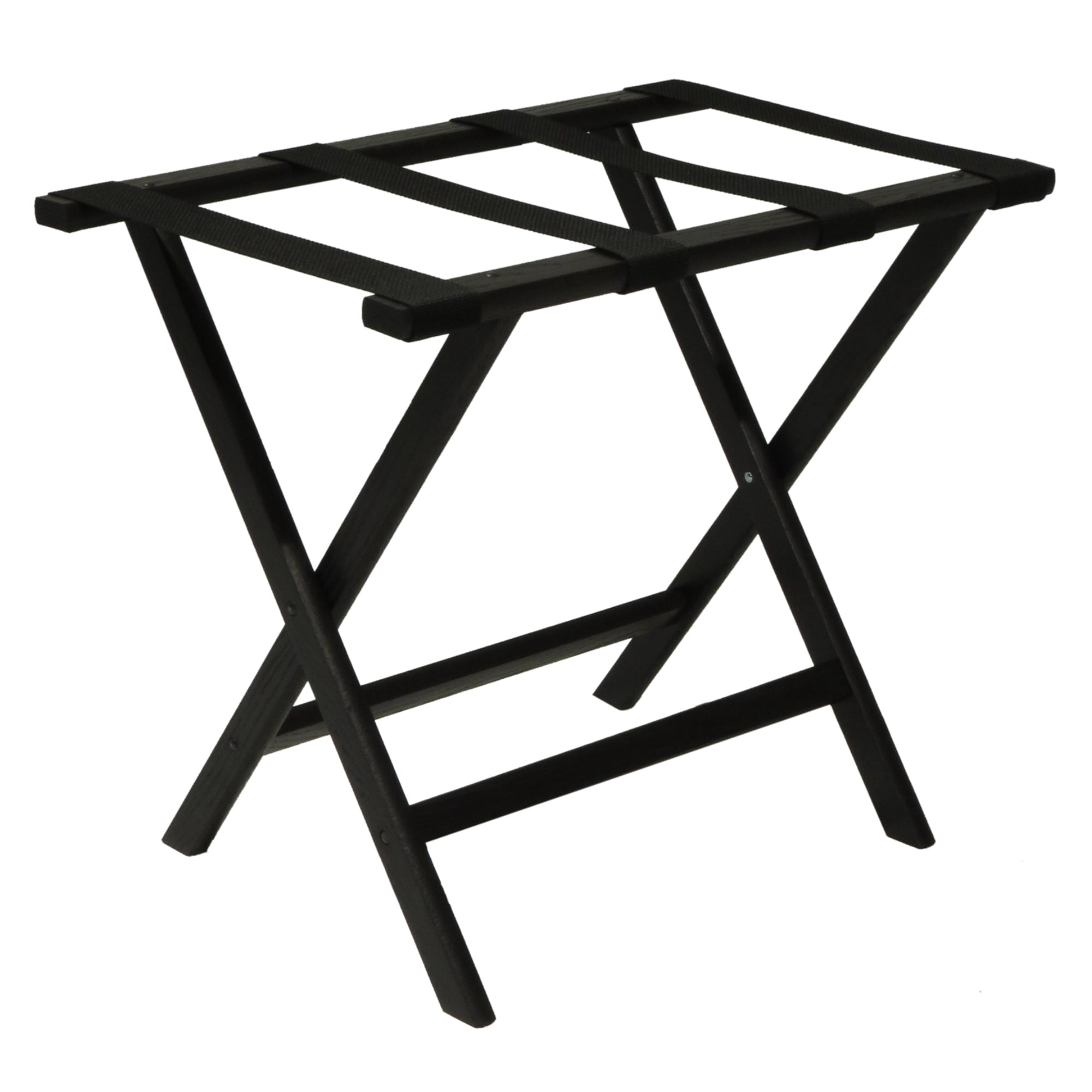 Wooden Mallet Deluxe Straight Leg Luggage Rack , Black - Walmart.com