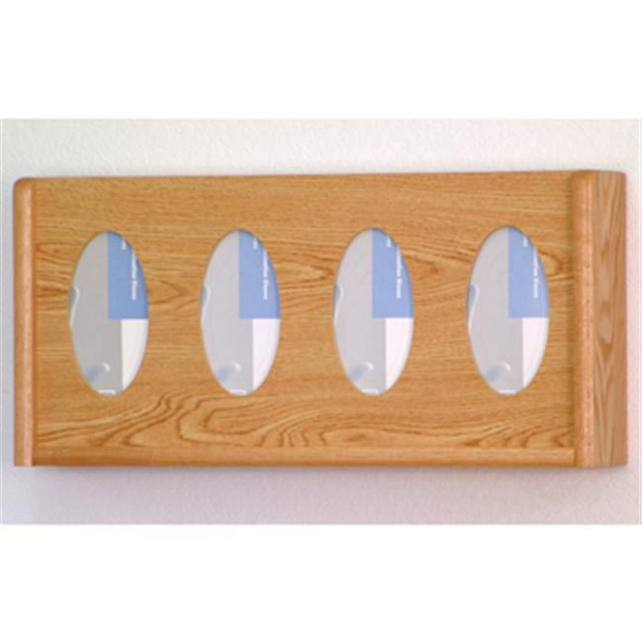 Wooden Mallet Four Pocket Glove and Tissue Box Holder in Light Oak ...