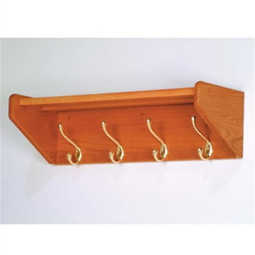 Mainstays 14 1/2 in. Wall Mounted Metal Hook Rack, 5 Single Hooks ...