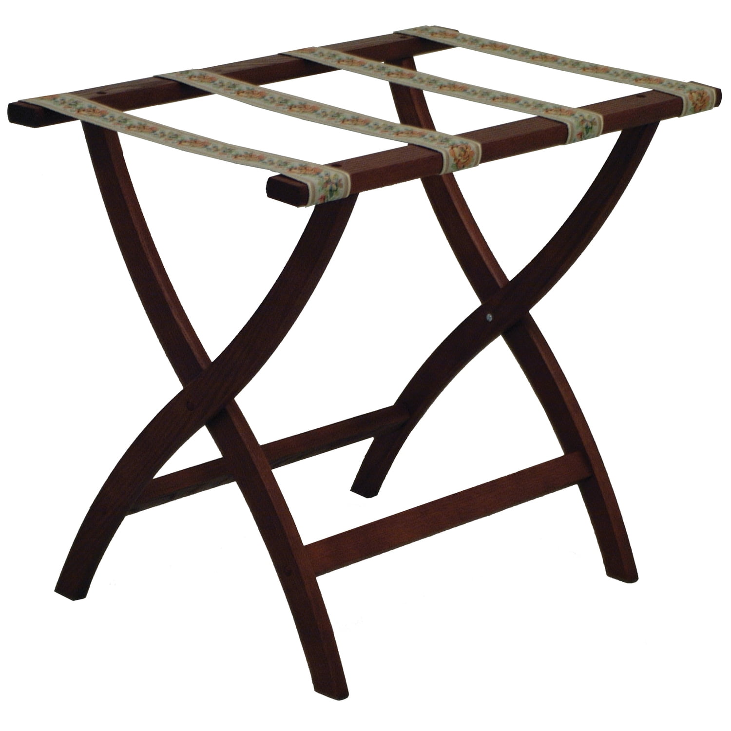 Wooden Mallet LR2-MHTAP Designer Curve Leg Luggage Rack in Mahogany ...